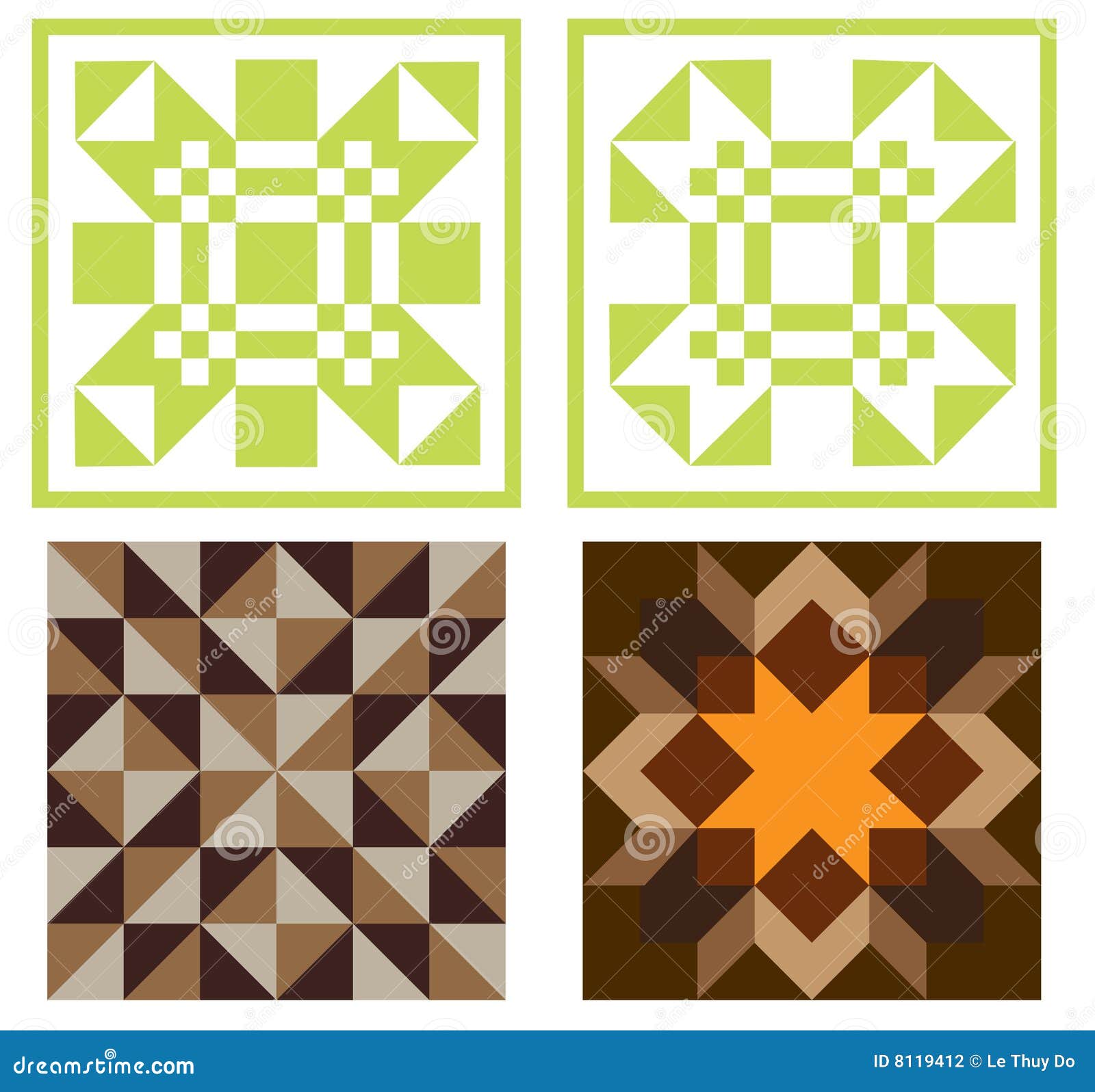 Quilt Blocks stock vector. Illustration of border, abstract - 8119412