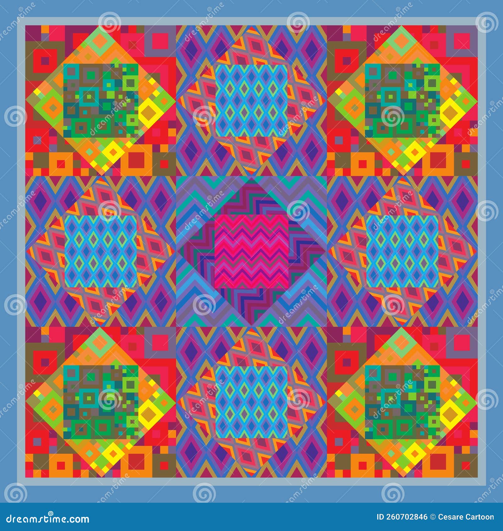Quilt pattern background stock illustration. Illustration of mockup ...