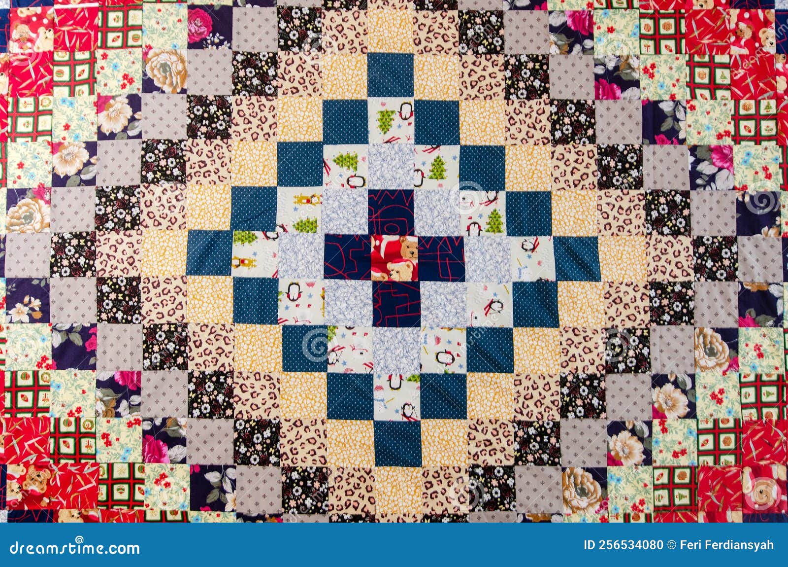 Quilt Pattern Blanket stock photo. Image of backdrop - 256534080