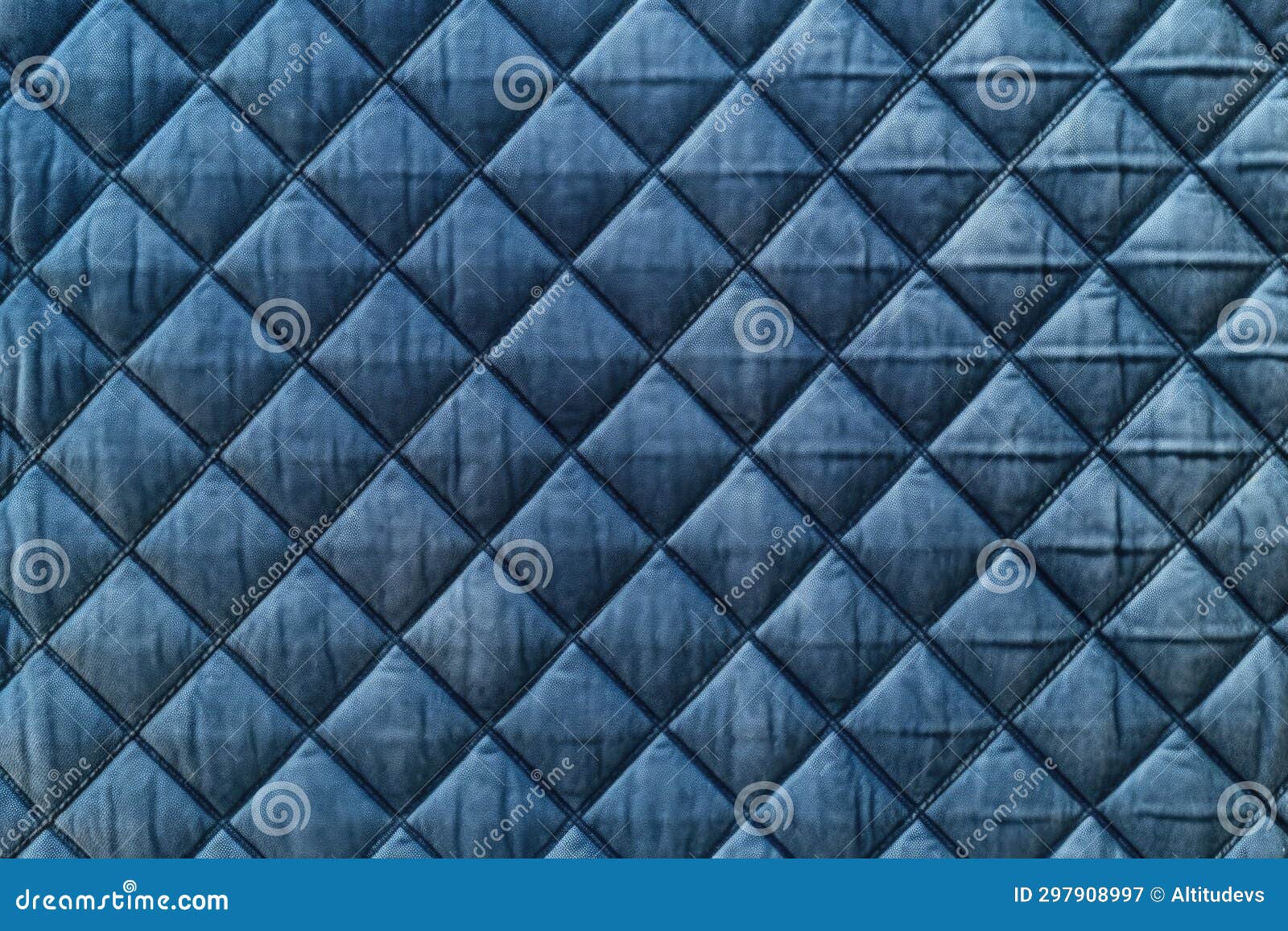 Quilted Denim Textile Texture Stock Image - Image of craft, jeans ...