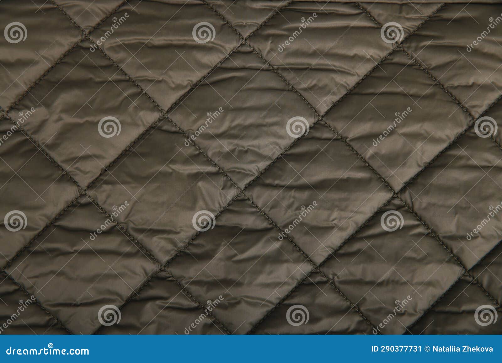 Quilted Fabric Background. Texture Blanket or Puffer Jacket Stock Image ...
