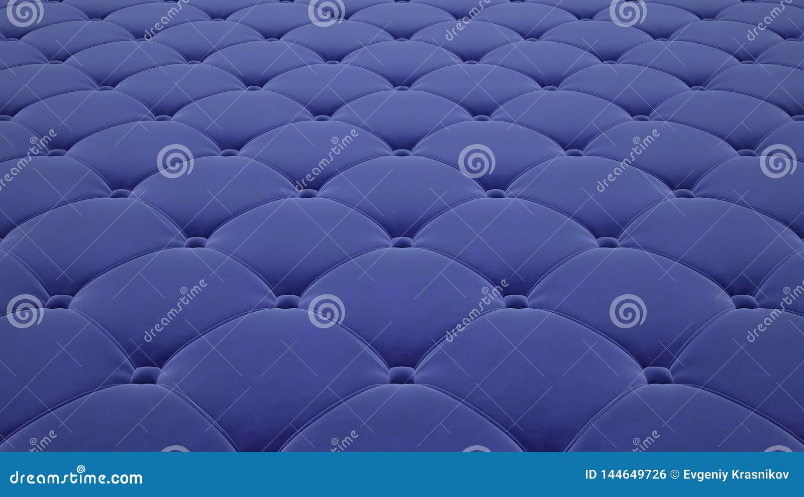 Quilted Fabric Surface. Light Blue Velvet. Option 1 Stock Illustration ...