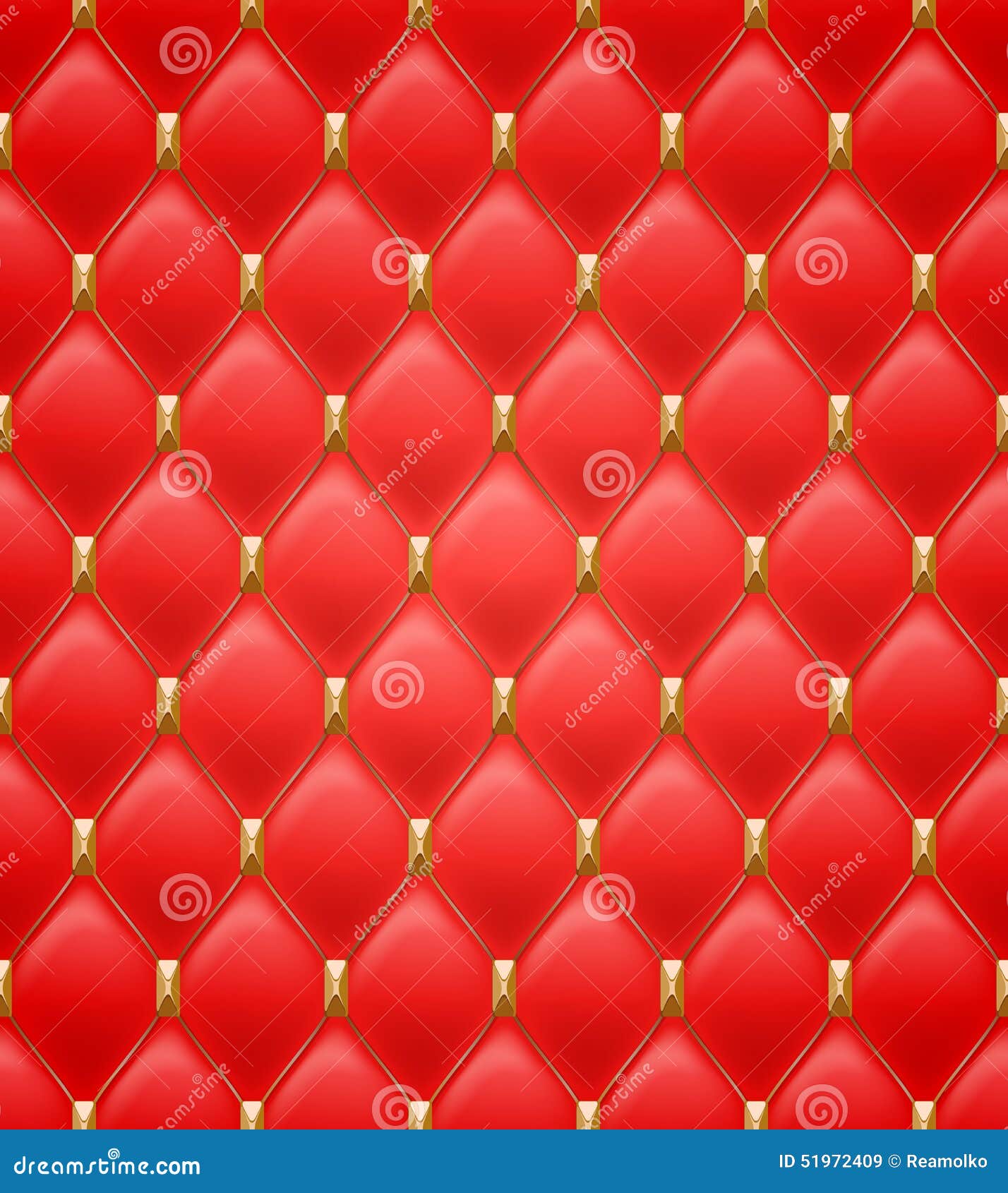 Quilted Seamless Pattern. Red Color Stock Vector - Illustration of ...