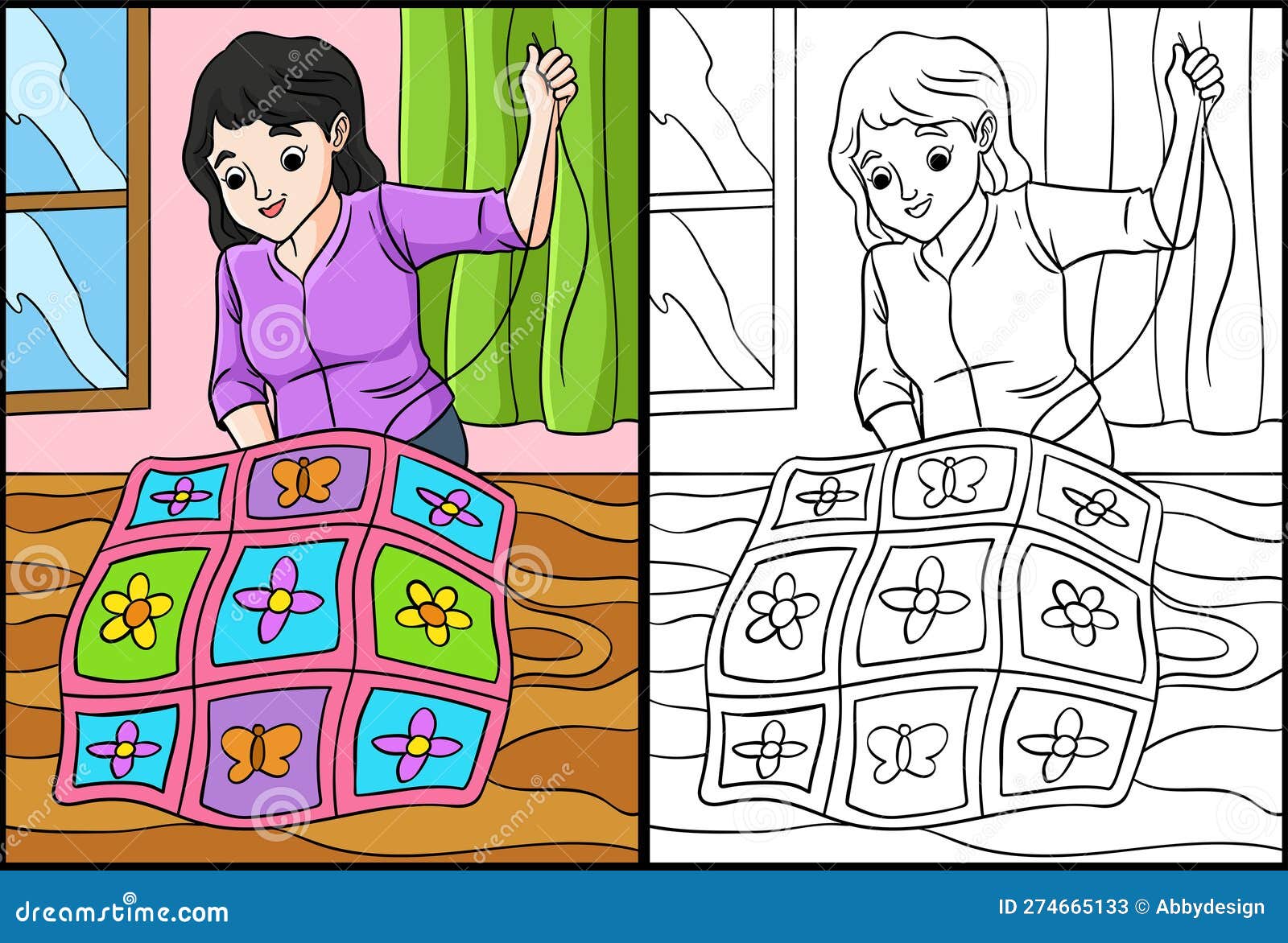 Quilter Cartoon Colored Clipart Illustration | CartoonDealer.com #274666642 Quilter Cartoon Colored Clipart Illustration | CartoonDealer.com #274666642
