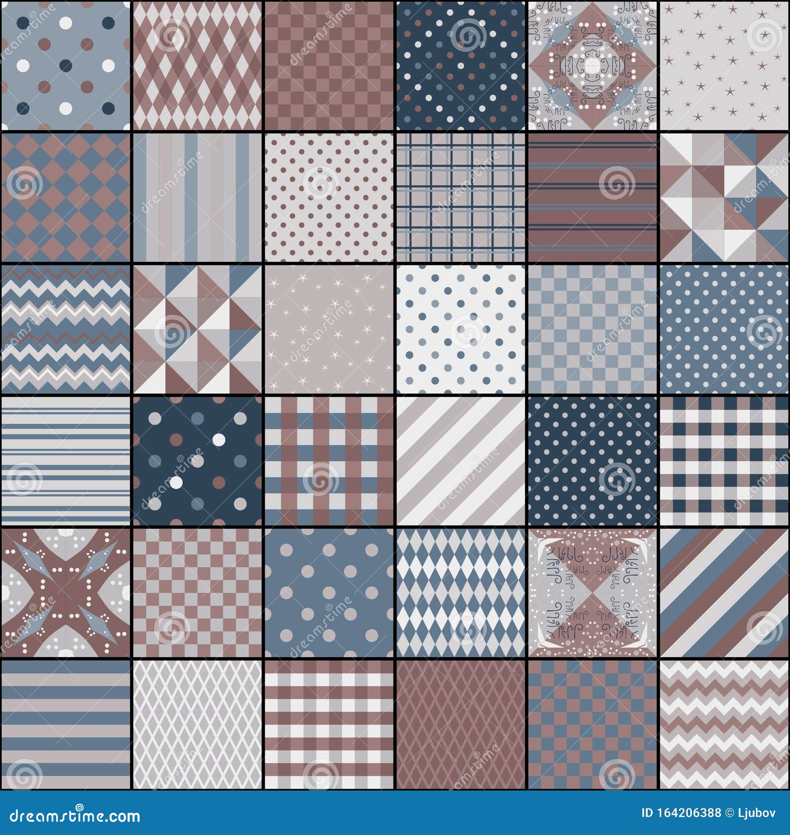 Quilting Design from Square Patterns with Different Geometric Ornaments ...