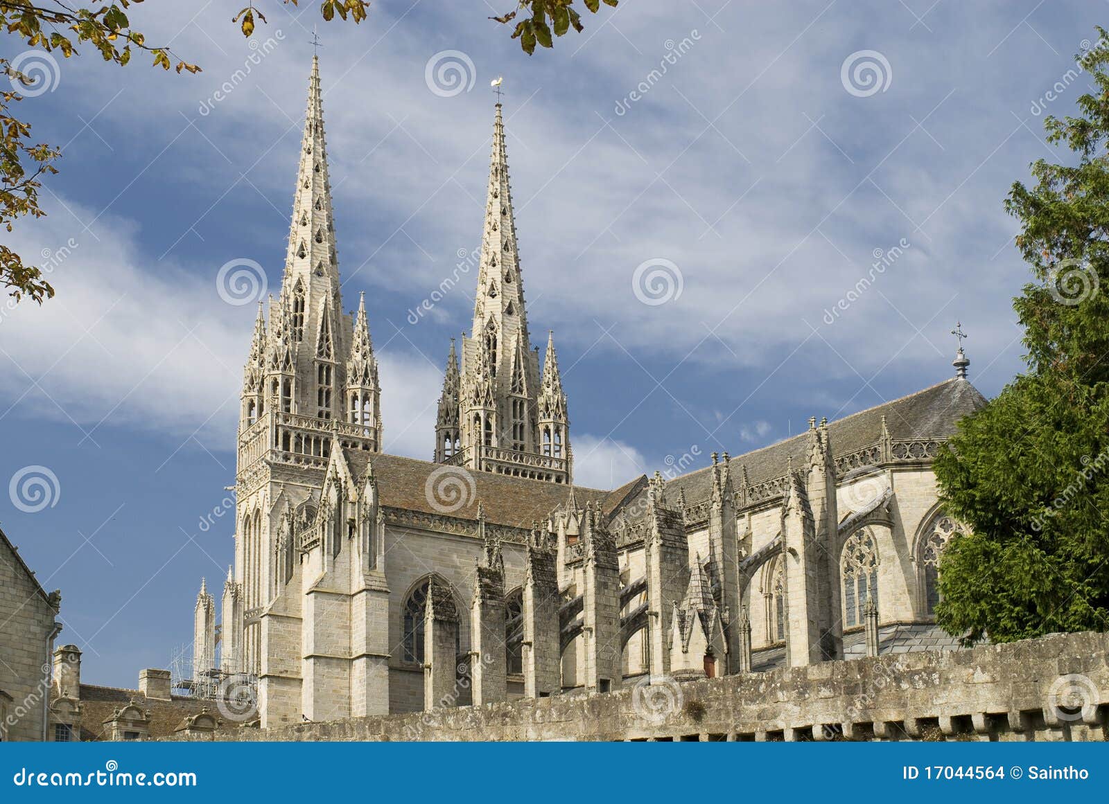 Quimper in brittany stock photo. Image of monument, finistere - 17044564