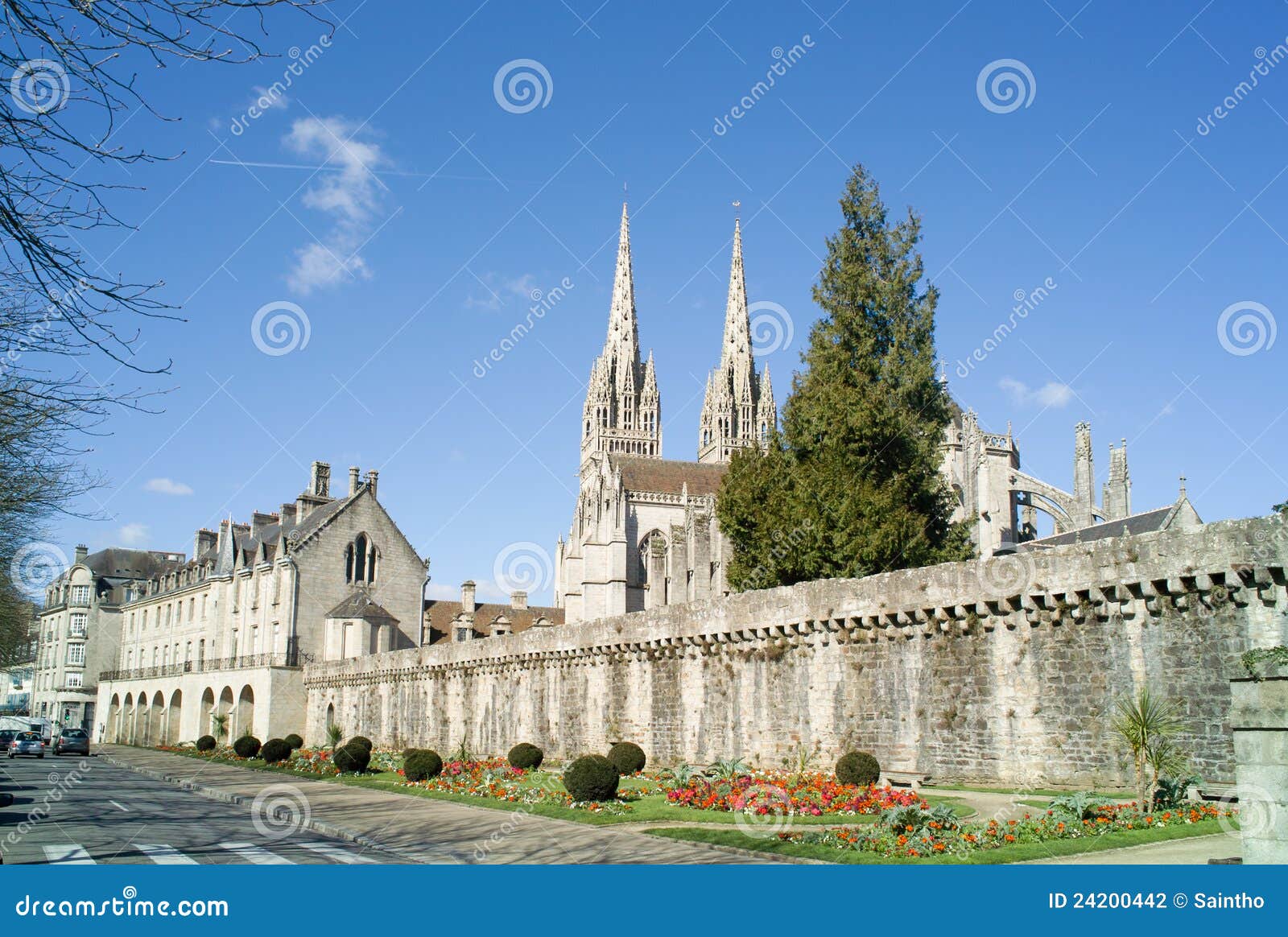 Quimper in brittany stock photo. Image of church, visit - 24200442