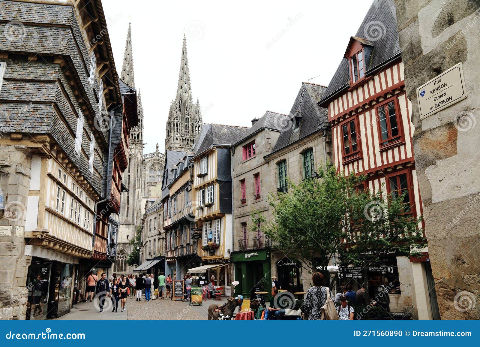 Quimper in Brittany editorial image. Image of country - 271560890