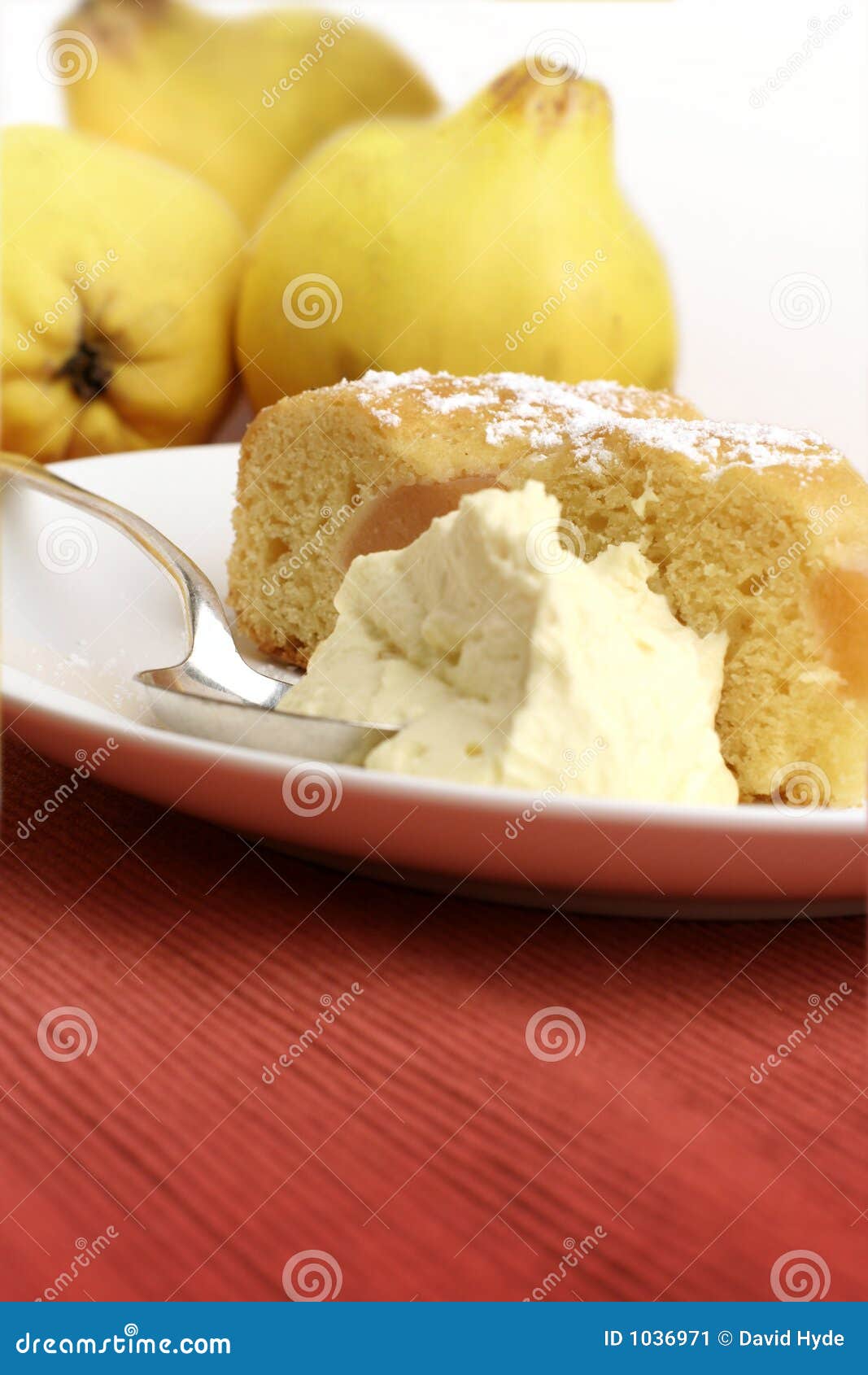 Quince dessert with fruit stock image. Image of home, desserts - 1036971