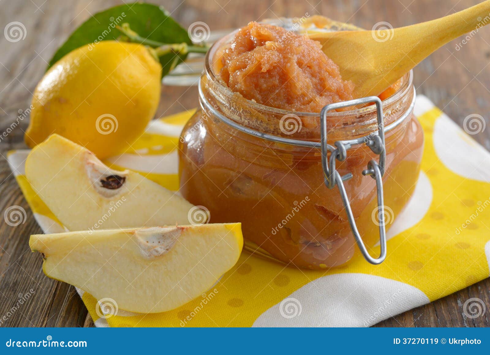 Quince jam stock image. Image of food, canning, quince - 37270119