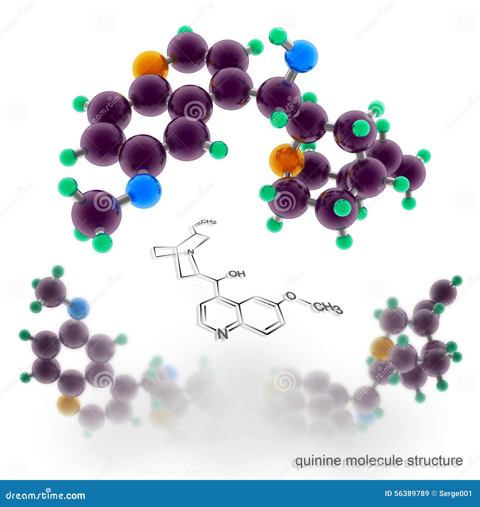 Quinine Molecule Structure Stock Image | CartoonDealer.com #56389789