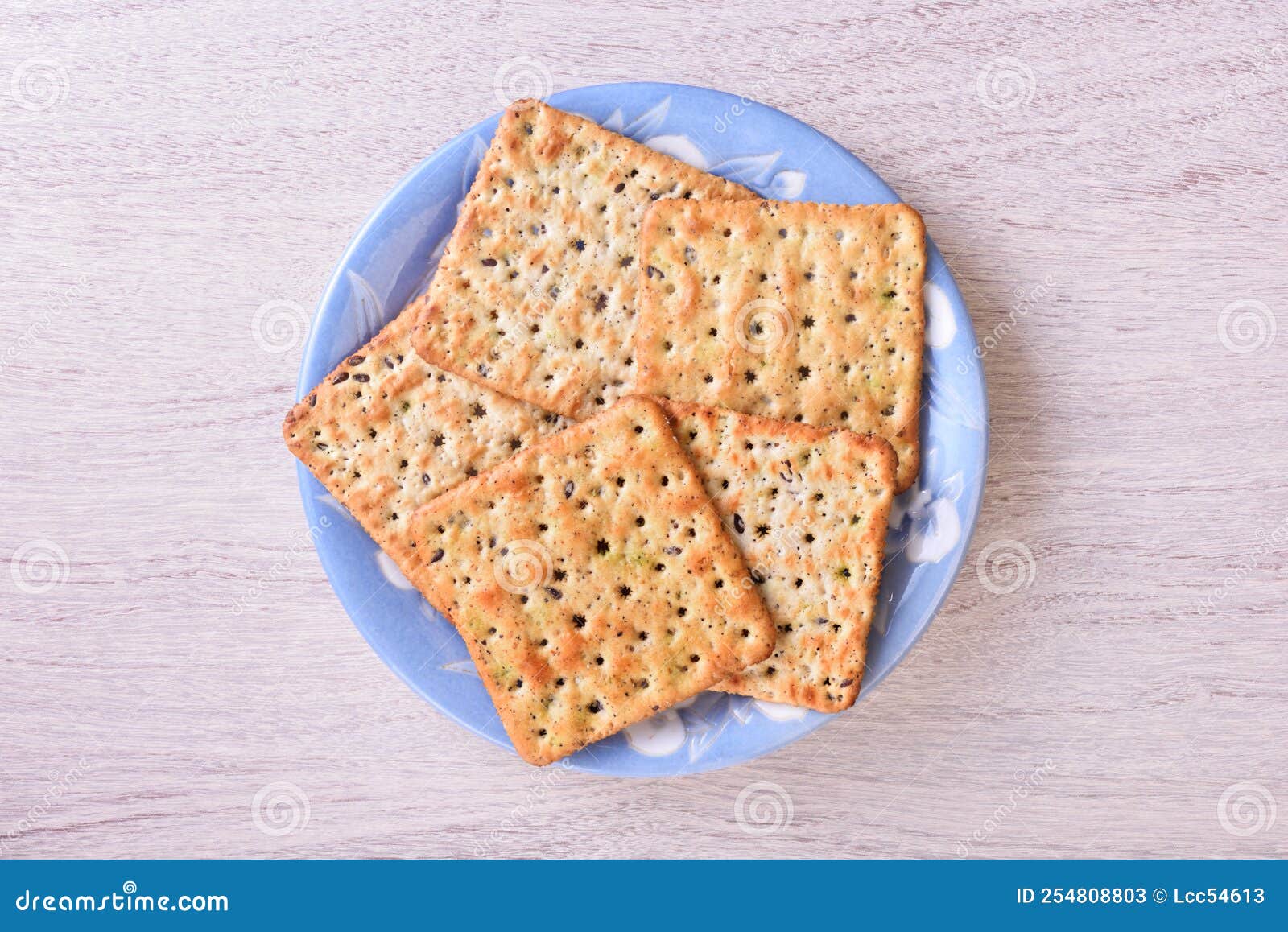 Soda Cracker Stack Closeup, Large Detailed Isolated Square Crisp Whole ...