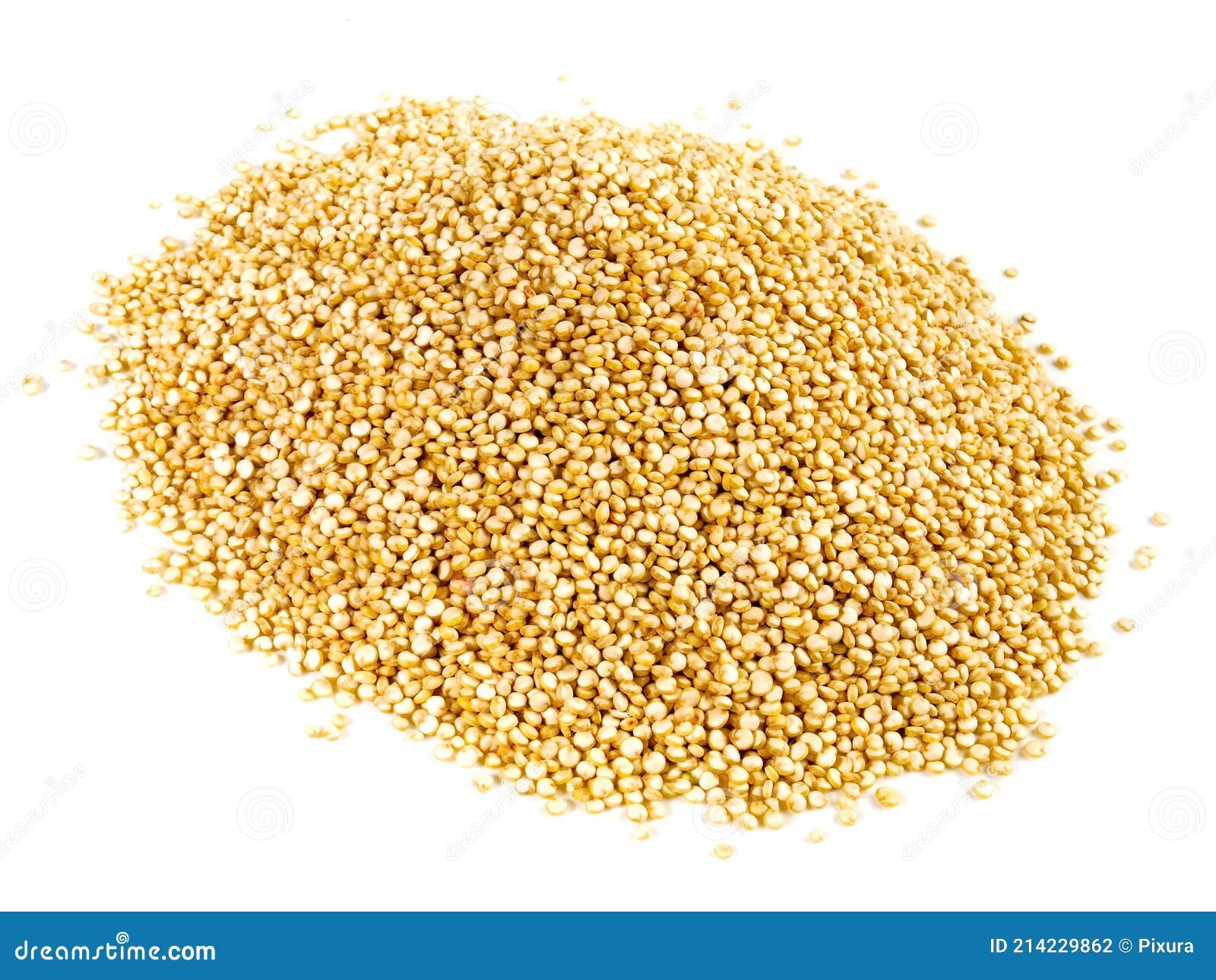 Quinoa on White Background - Isolated Stock Photo - Image of cereal ...