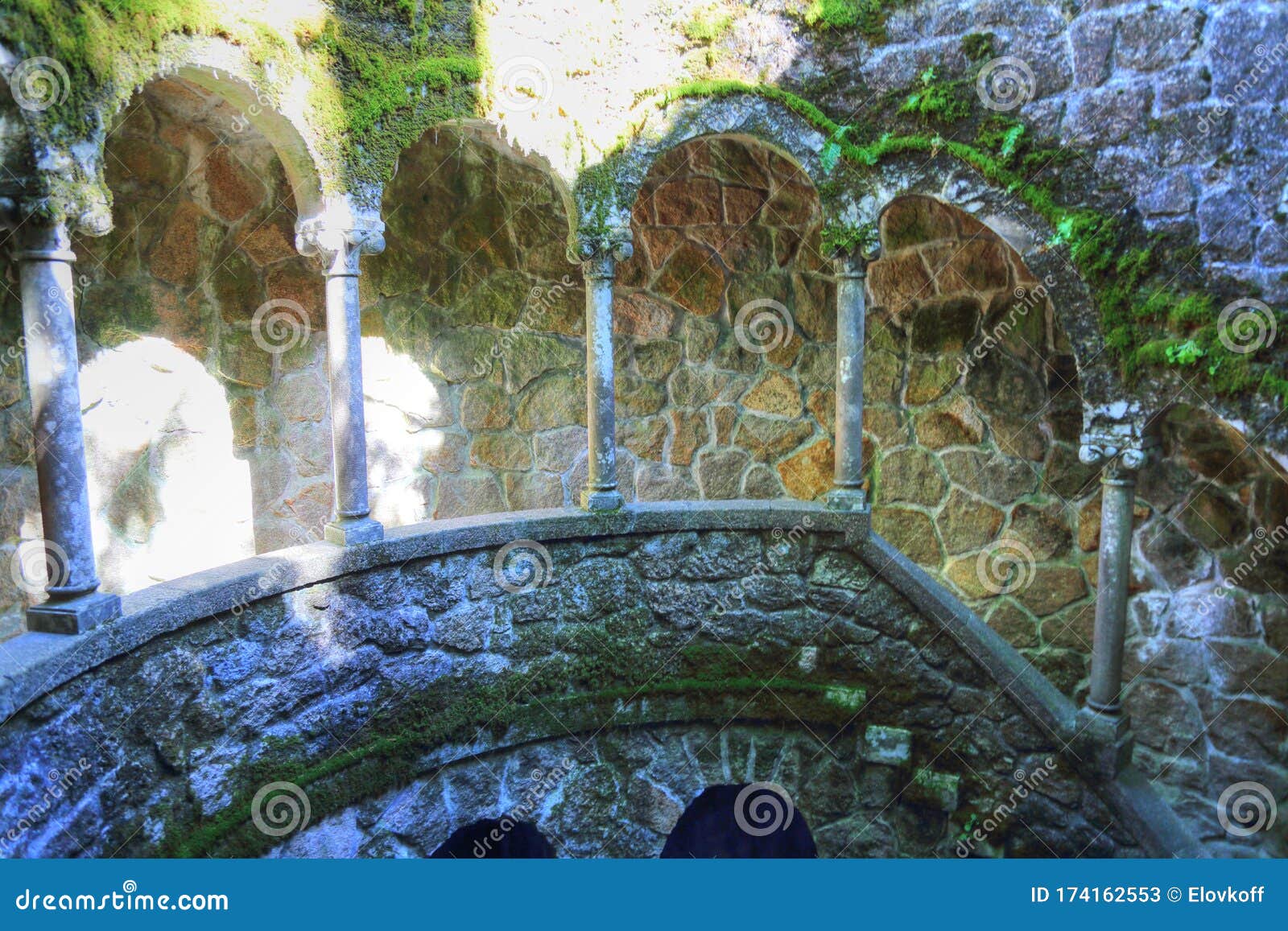 Quinta Da Regaleira Scenic Castle Stock Image - Image of romantic ...