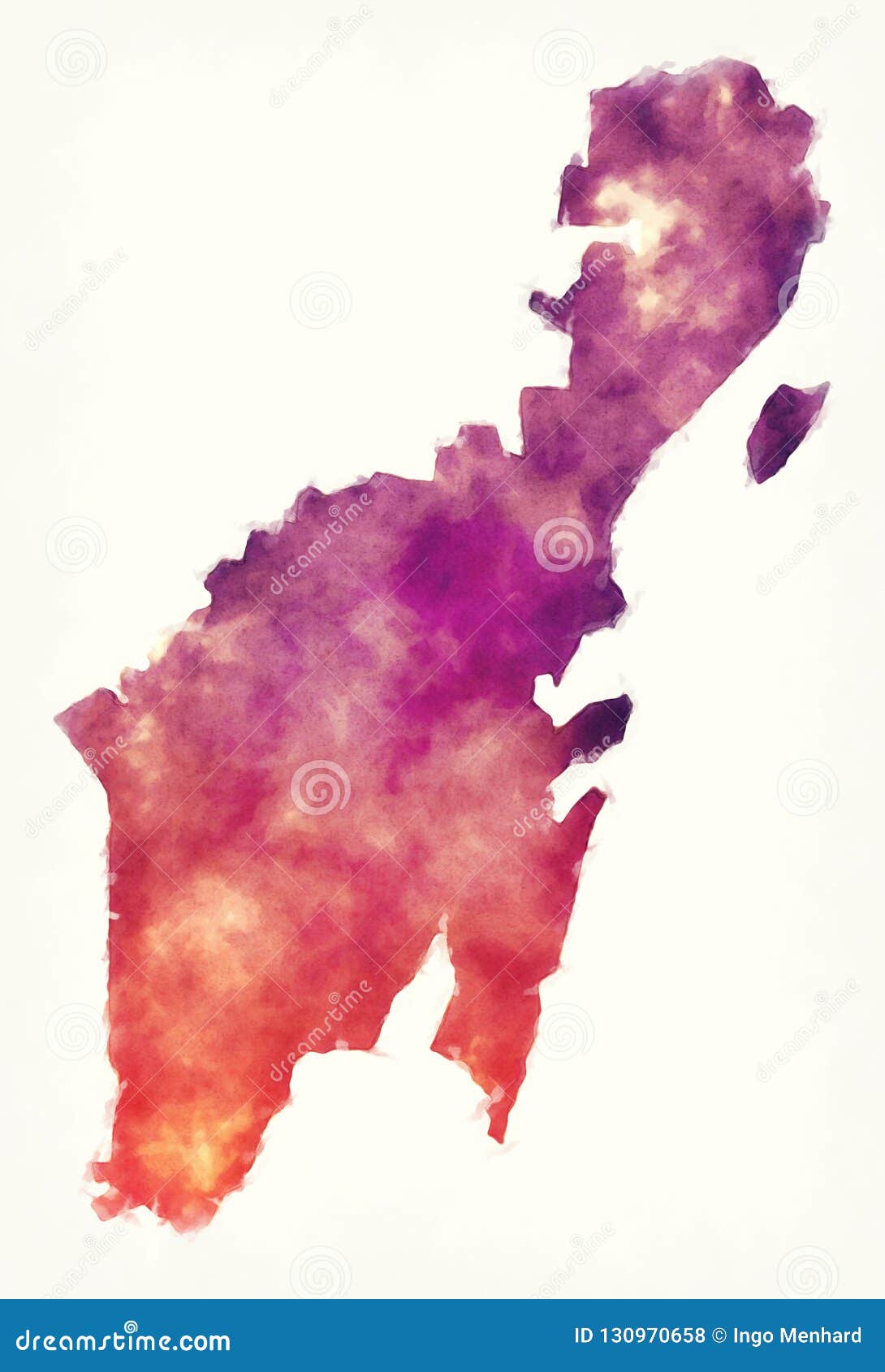 Quintana Roo State Map Of Mexico In Front Of A White Background Royalty ...