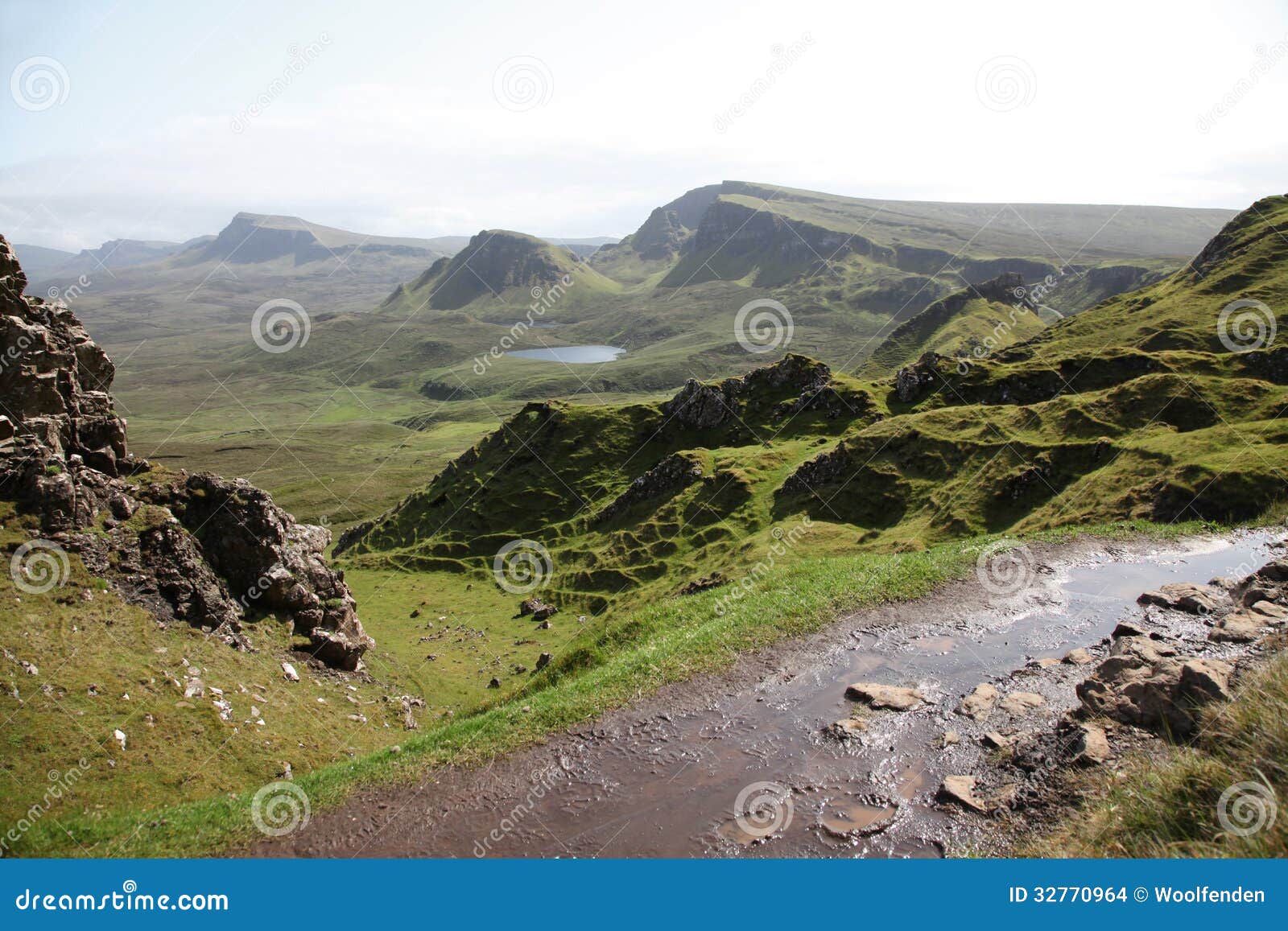 Quirang and the Totternish Ridge Stock Photo - Image of wilderness ...