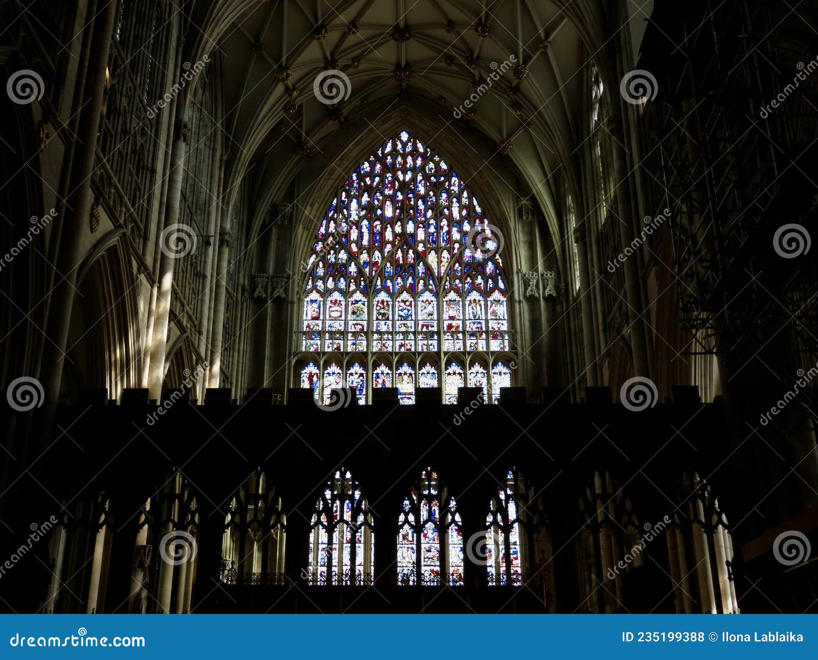 Quire of York Minster editorial stock photo. Image of building - 235199388