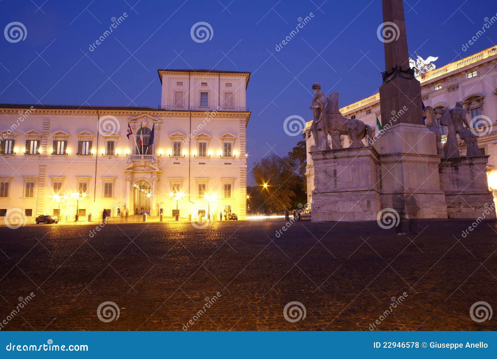 Quirinal Palace, Rome stock photo. Image of destination - 22946578