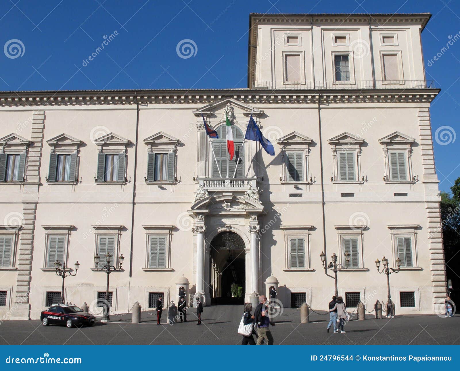 The Quirinal Palace in Rome Editorial Stock Image - Image of landmark ...
