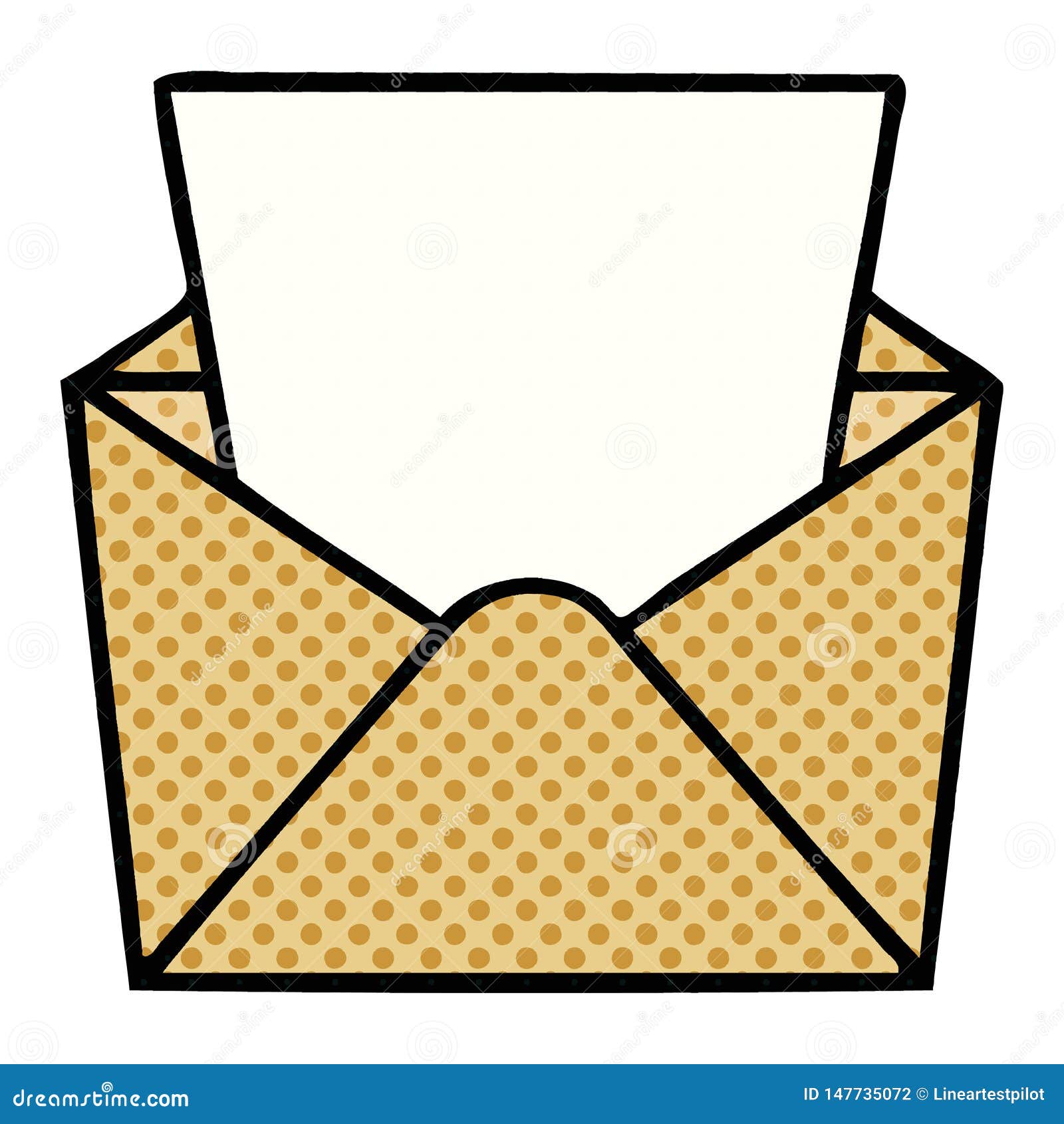 Quirky Comic Book Style Cartoon Dollar in Envelope Stock Vector ...