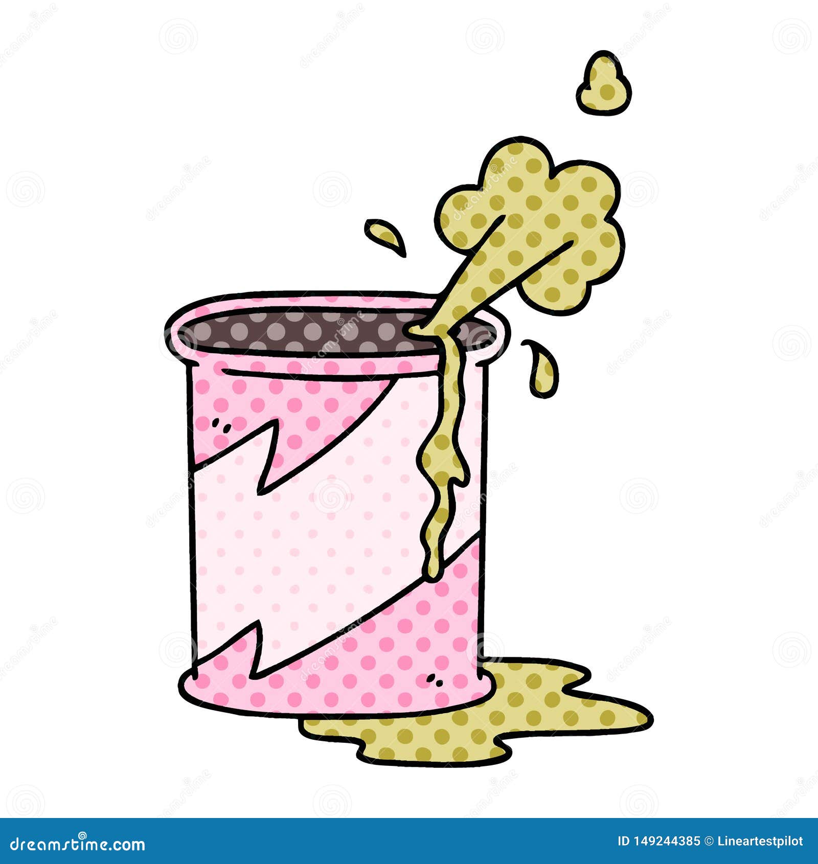 Quirky Comic Book Style Cartoon Exploding Soda Can Stock Vector ...