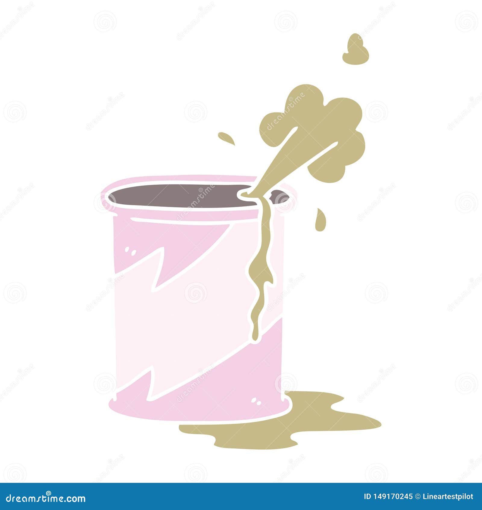 Quirky Hand Drawn Cartoon Exploding Soda Can Stock Vector ...