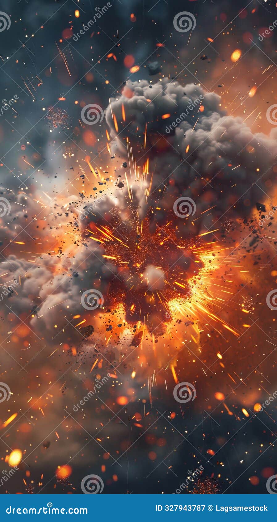 Quirky Space Collision Explosion Stock Illustration - Illustration of ...