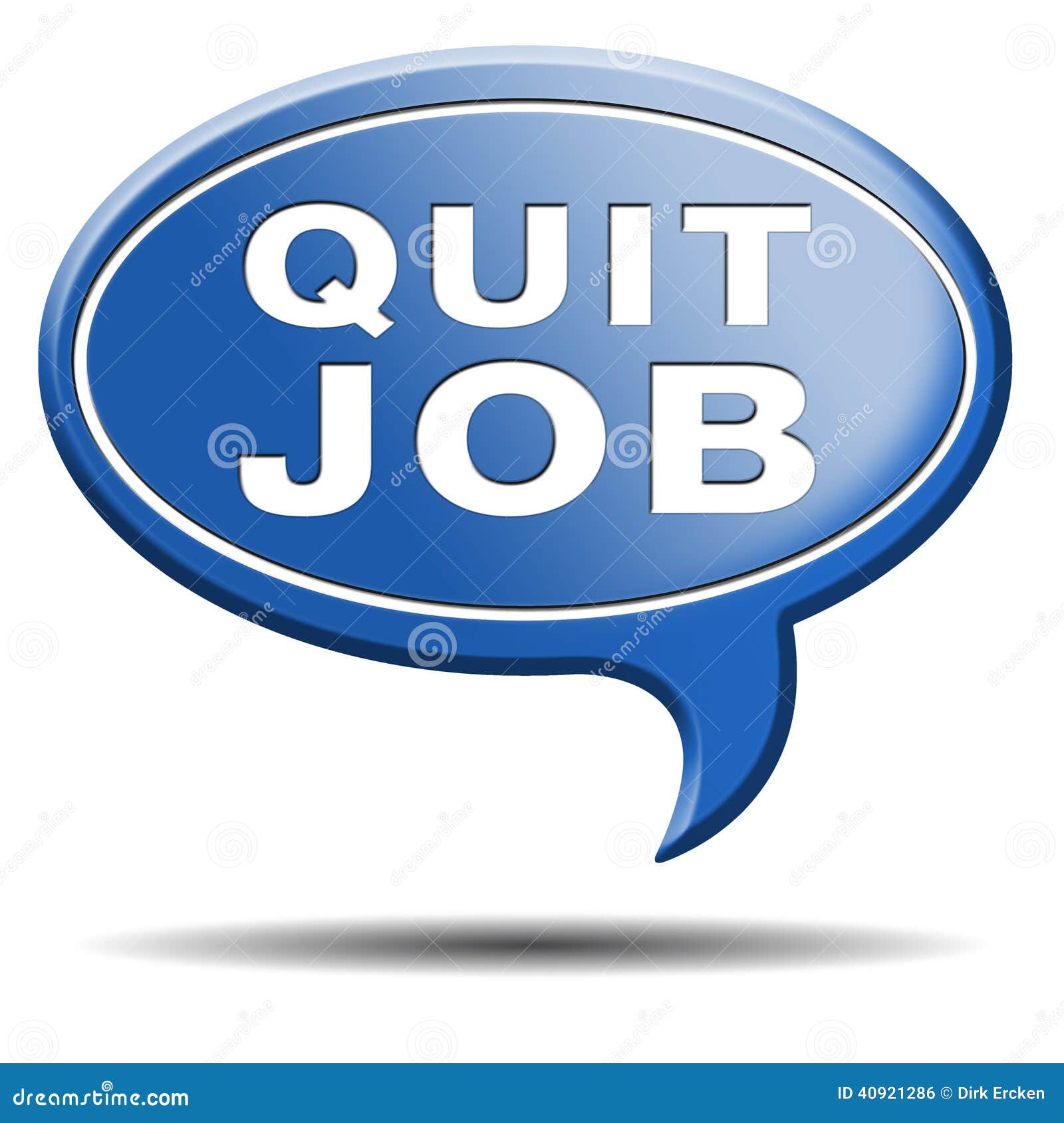 Quit Job Quitting Work for Career Move Stock Illustration ...