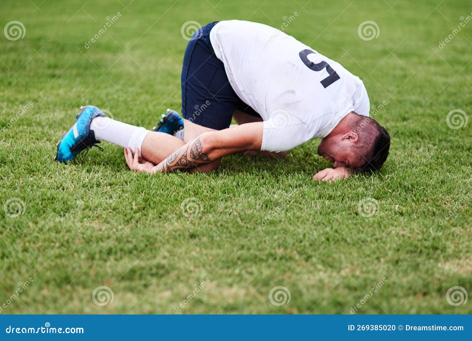 Quit or Make a Comeback. the Choice is Yours. a Young Man Face Down in ...