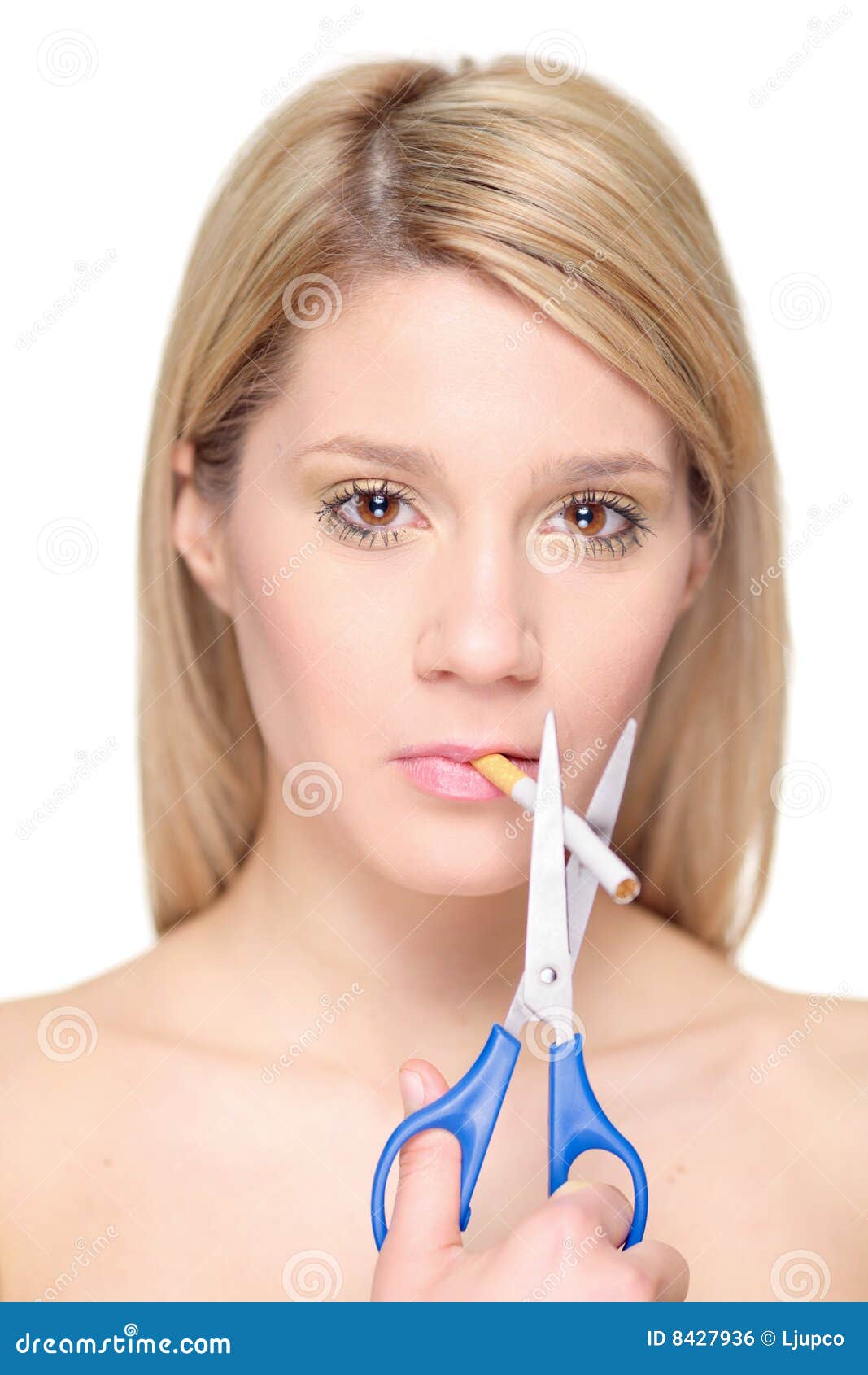 Quit smoking stock photo. Image of adult, beautiful, campaign - 8427936