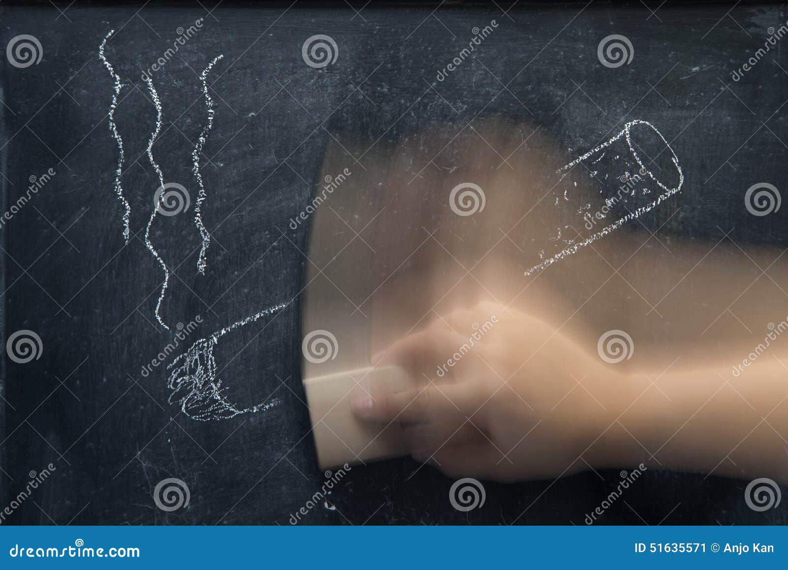 Quit smoking on blackboard stock image. Image of communication - 51635571