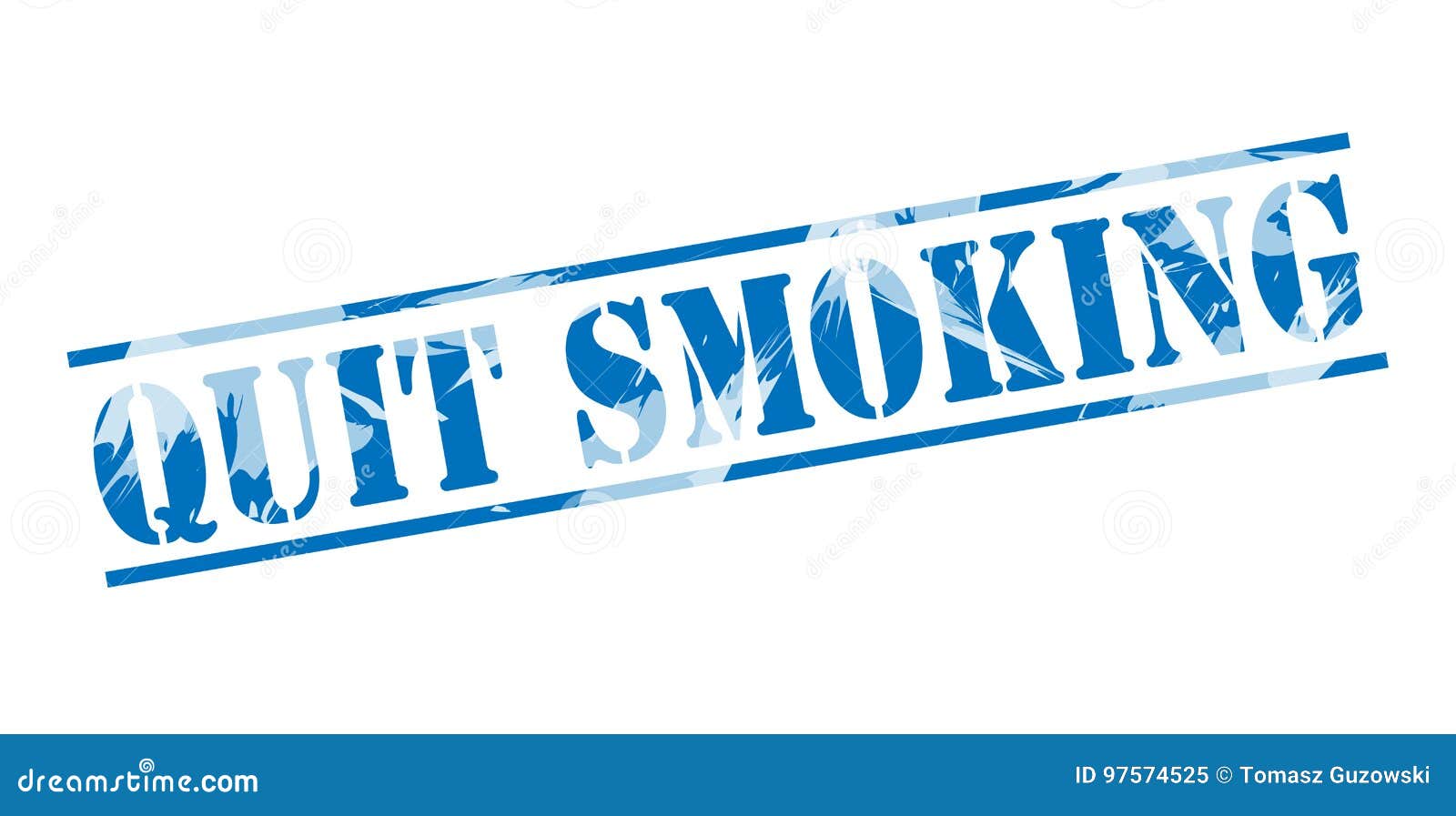 Quit smoking blue stamp stock illustration. Illustration of grungy ...
