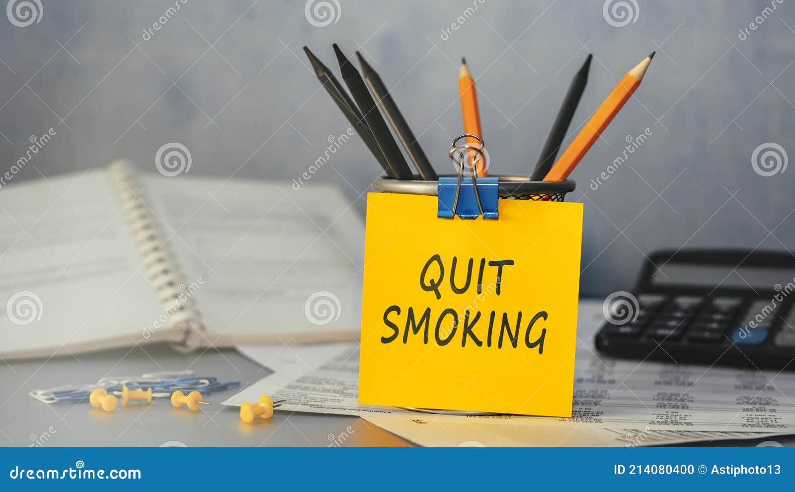 Quit Smoking - Concept of Text on Sticky Note Stock Photo - Image of ...