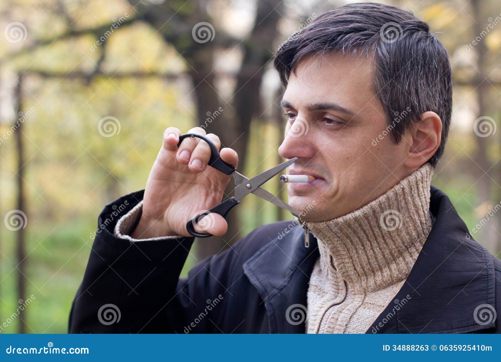 Quit Smoking stock image. Image of smoking, surprise - 34888263