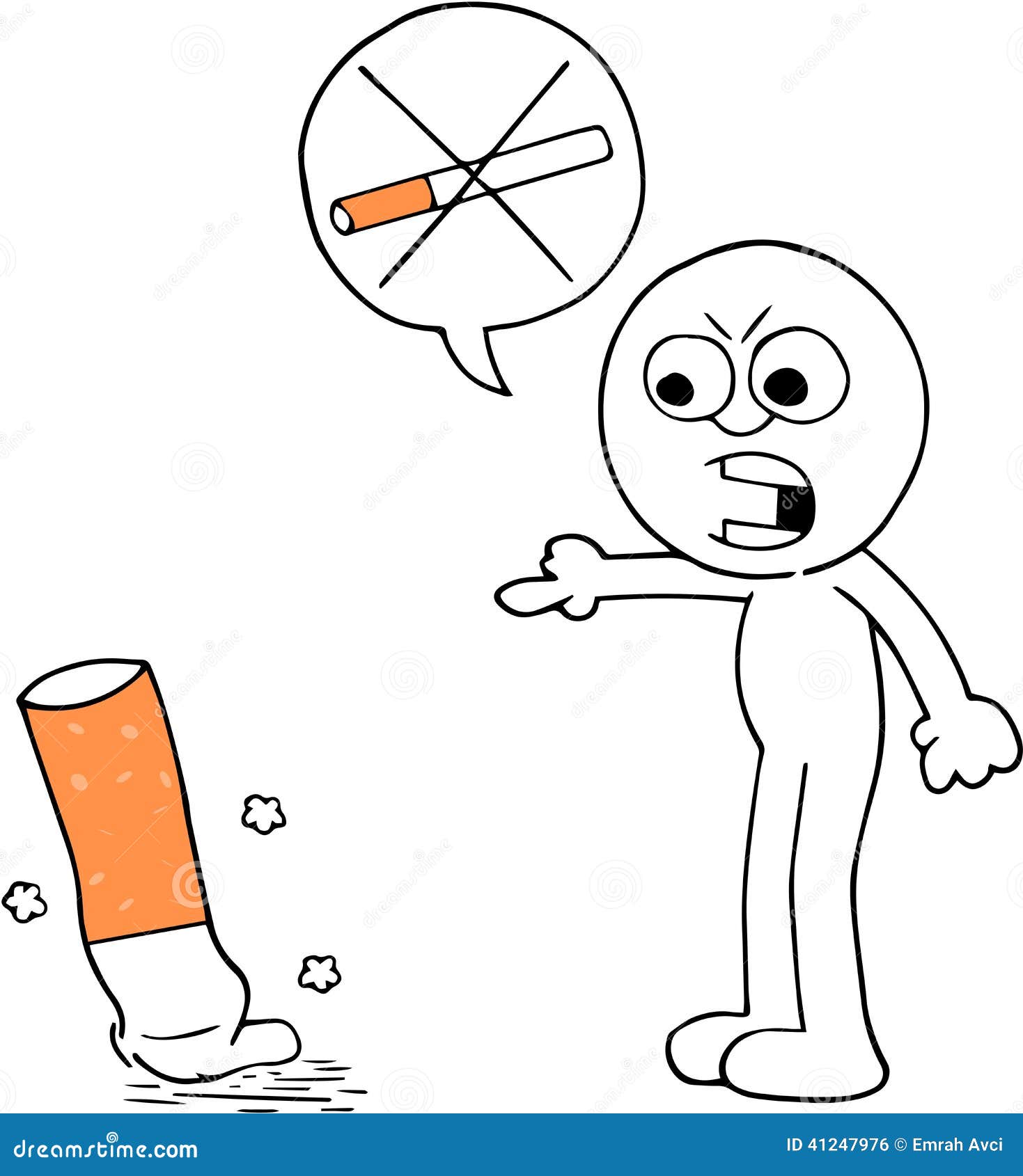 Quit Smoking stock illustration. Illustration of addict - 41247976