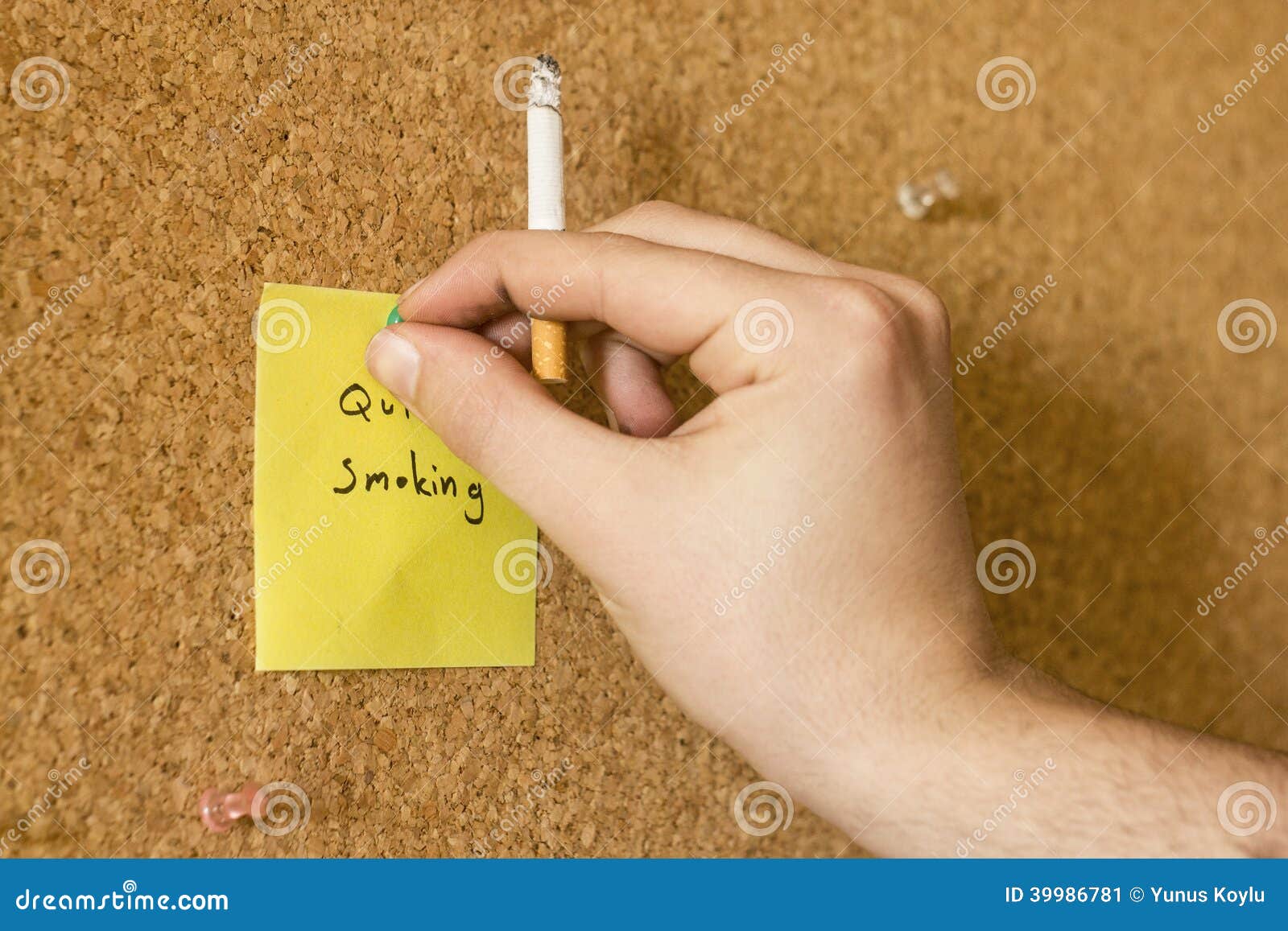 Quit Smoking Note stock image. Image of board, post, office - 39986781