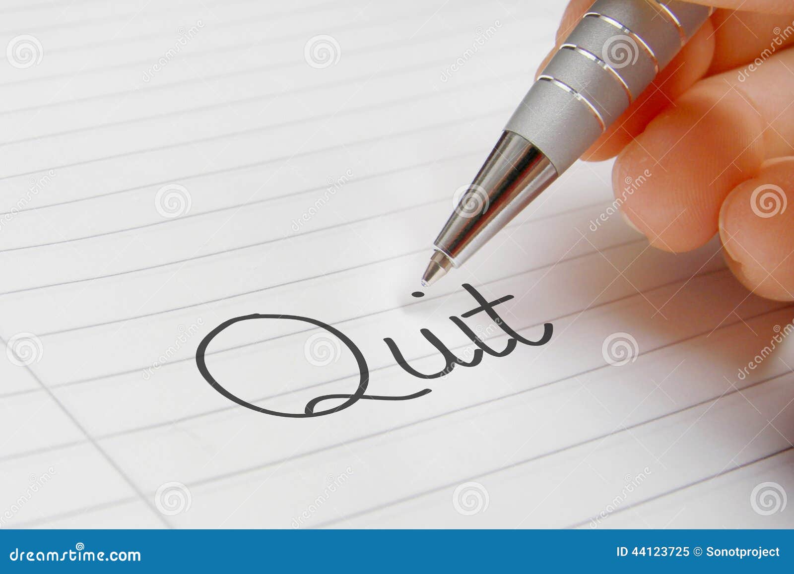 Quit word concept stock image. Image of sign, paper, leaving - 44123725