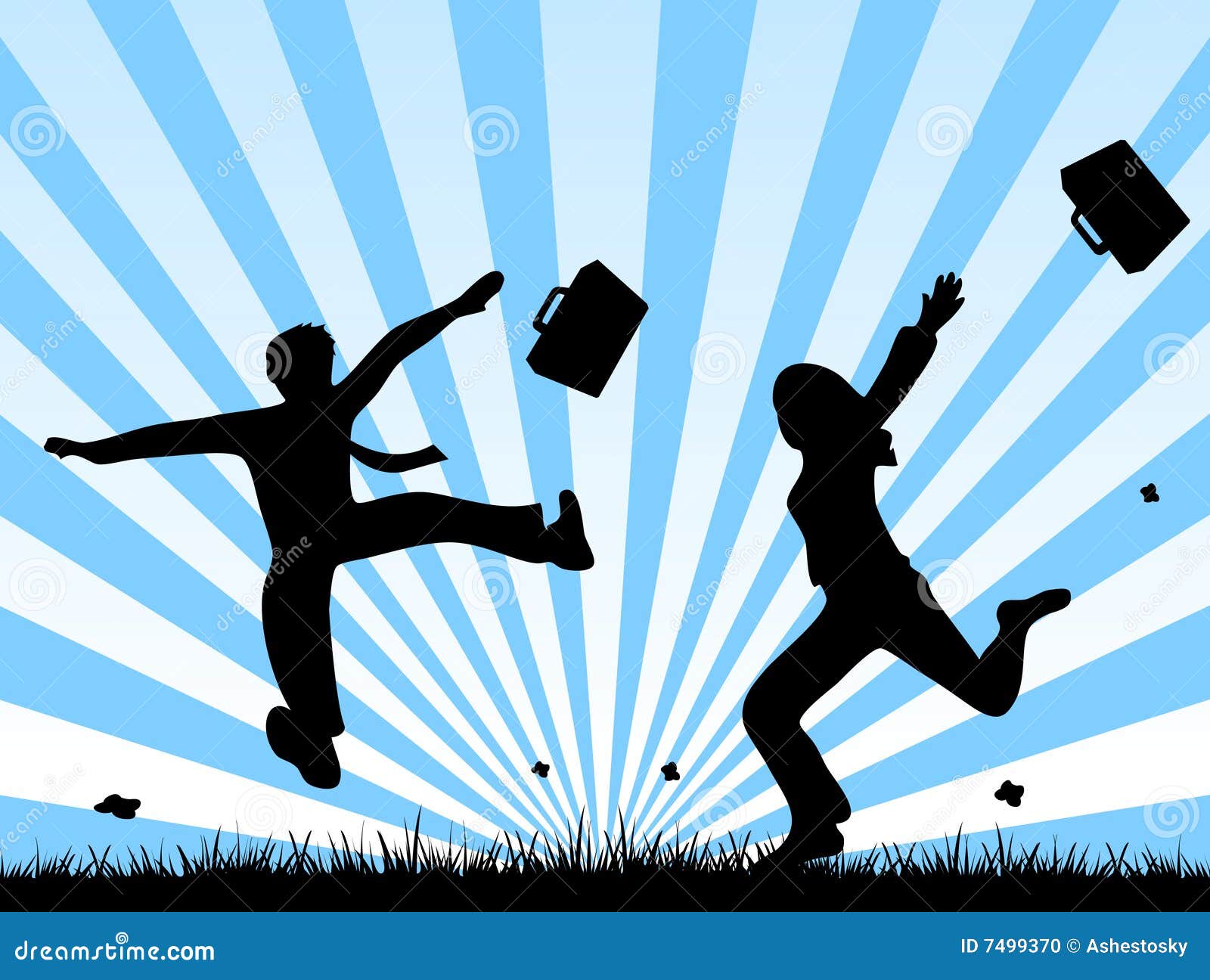 Quit your job to freedom stock vector. Illustration of instinct - 7499370