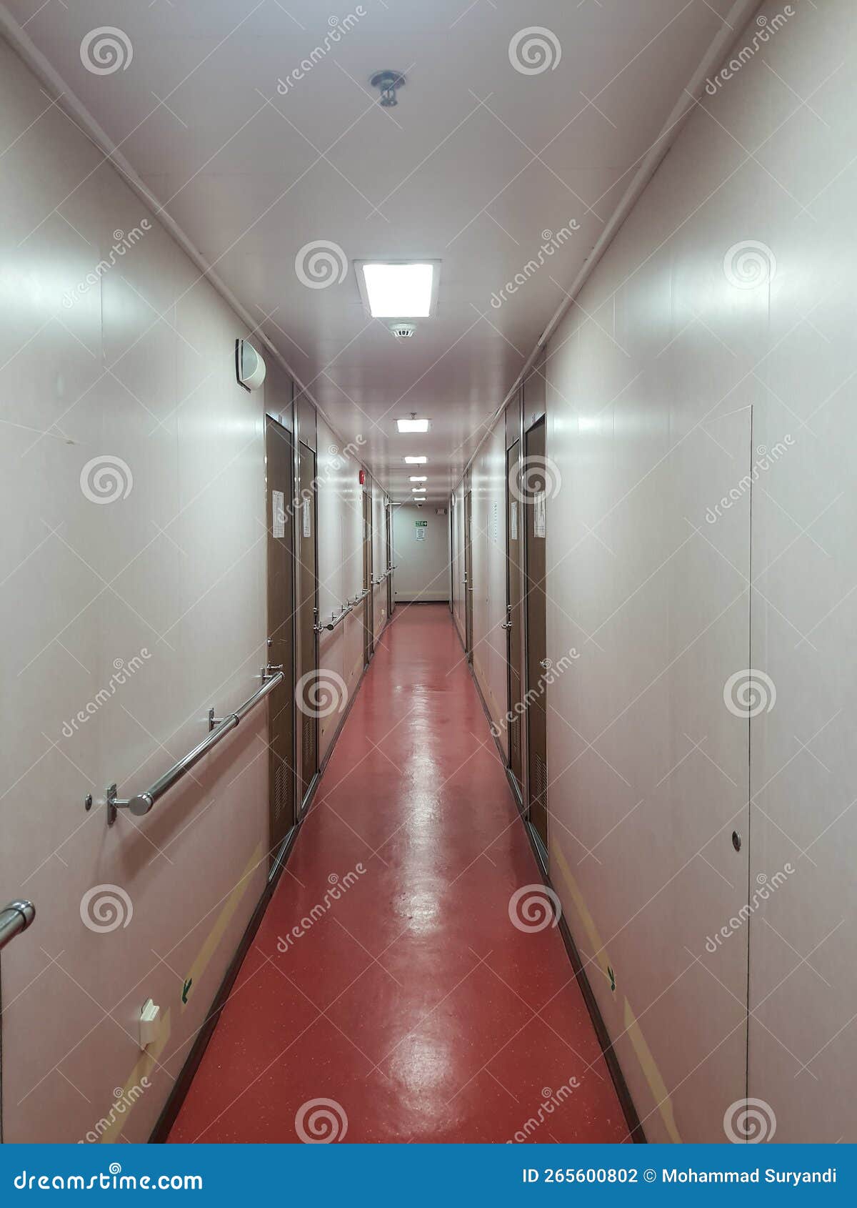 Quite, Clean Corridor Inside Working Vessel Stock Photo - Image of ...