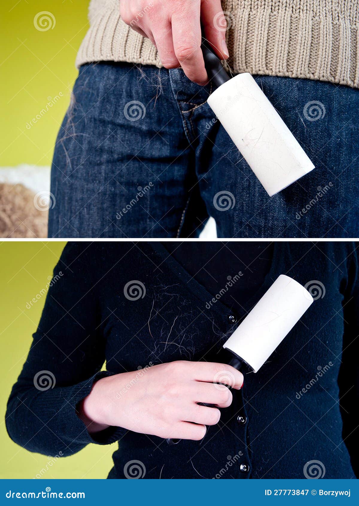 Quite el pelo de la ropa imagen de archivo. Imagen de piel - 27773847