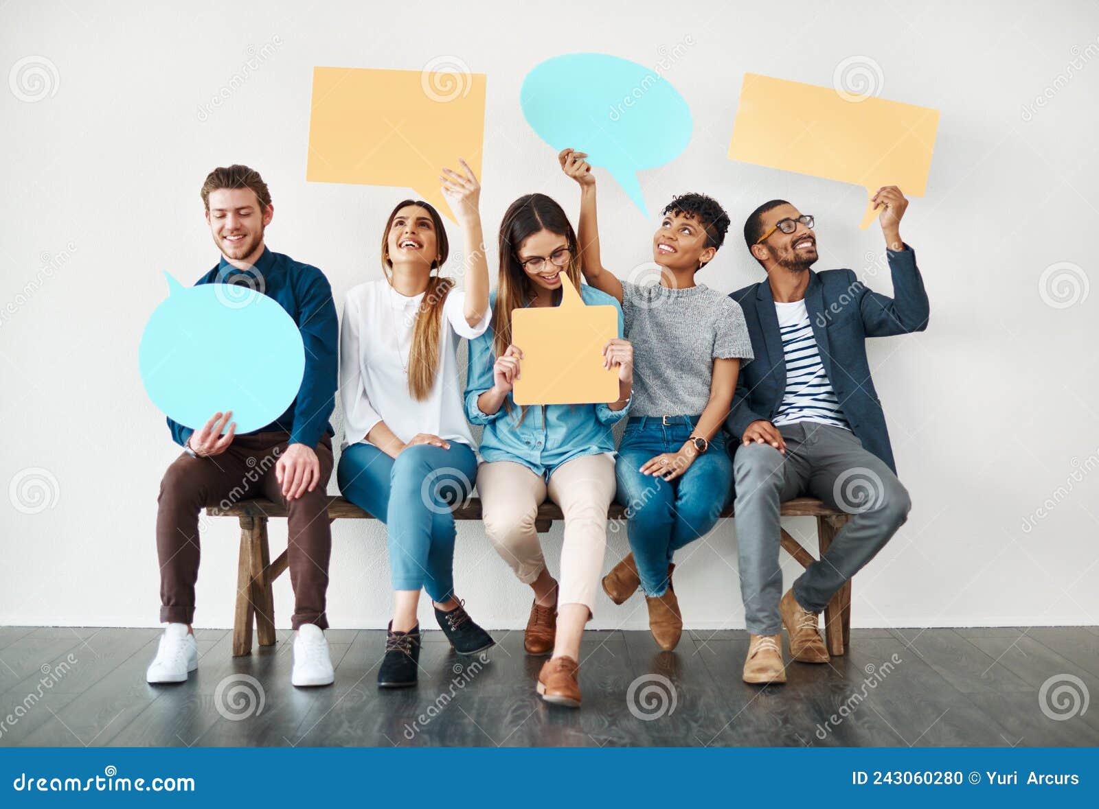 They are Quite Outspoken. Shot of a Diverse Group of Creative Employees ...