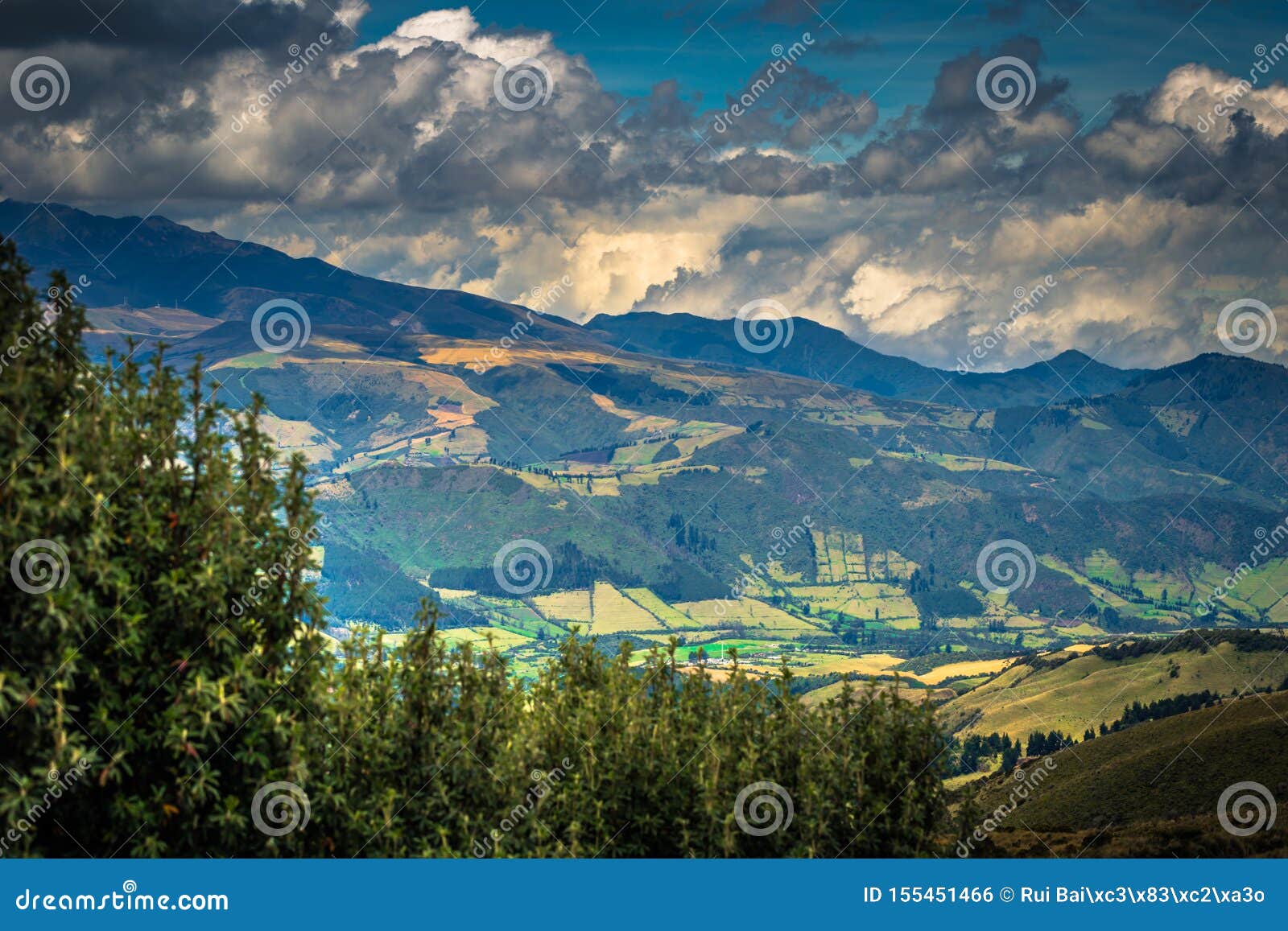 Quito - August 21, 2018: Landscape Around the City of Quito, Ecuador ...