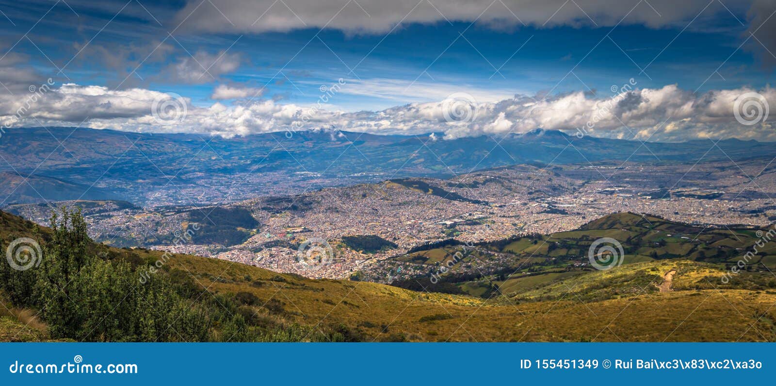 Quito - August 21, 2018: Panorama of the City of Quito, Ecuador Stock ...