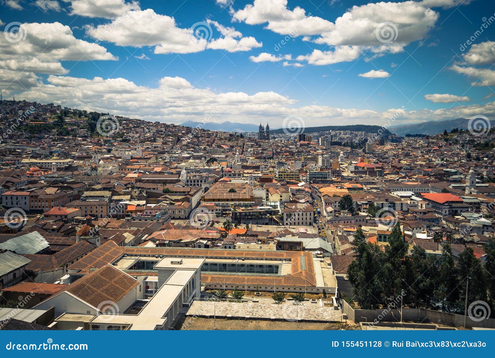 Quito - August 17, 2018: Panoramic View of Quito, Ecuador Editorial ...