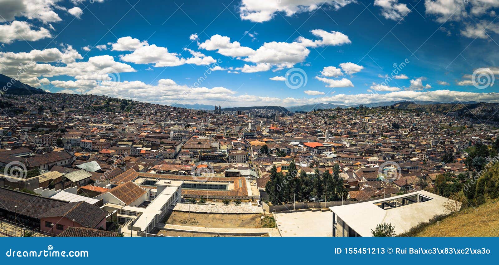 Quito - August 17, 2018: Panoramic View of Quito, Ecuador Stock Image ...