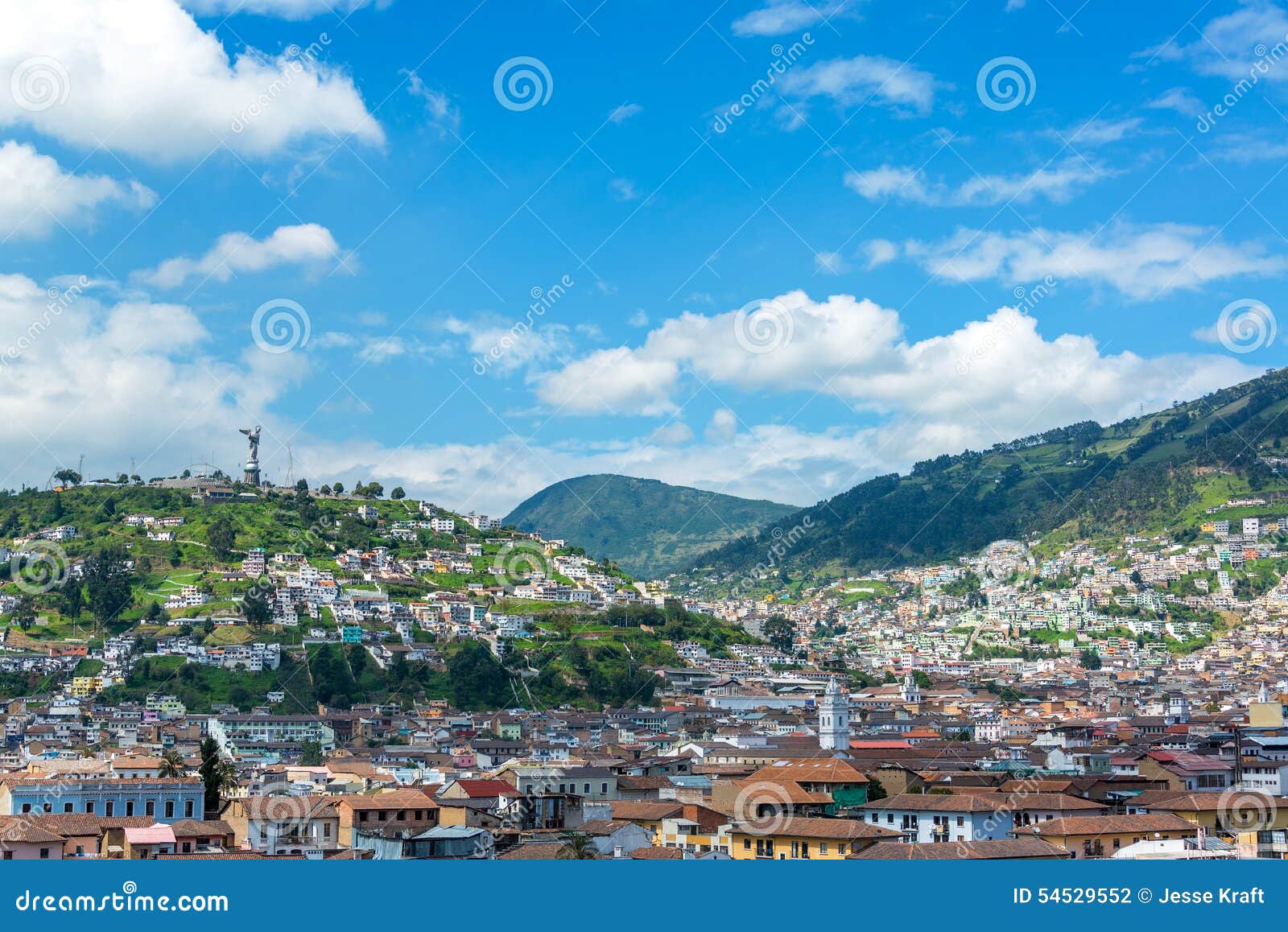 Quito, Ecuador Cityscape stock photo. Image of urban - 54529552