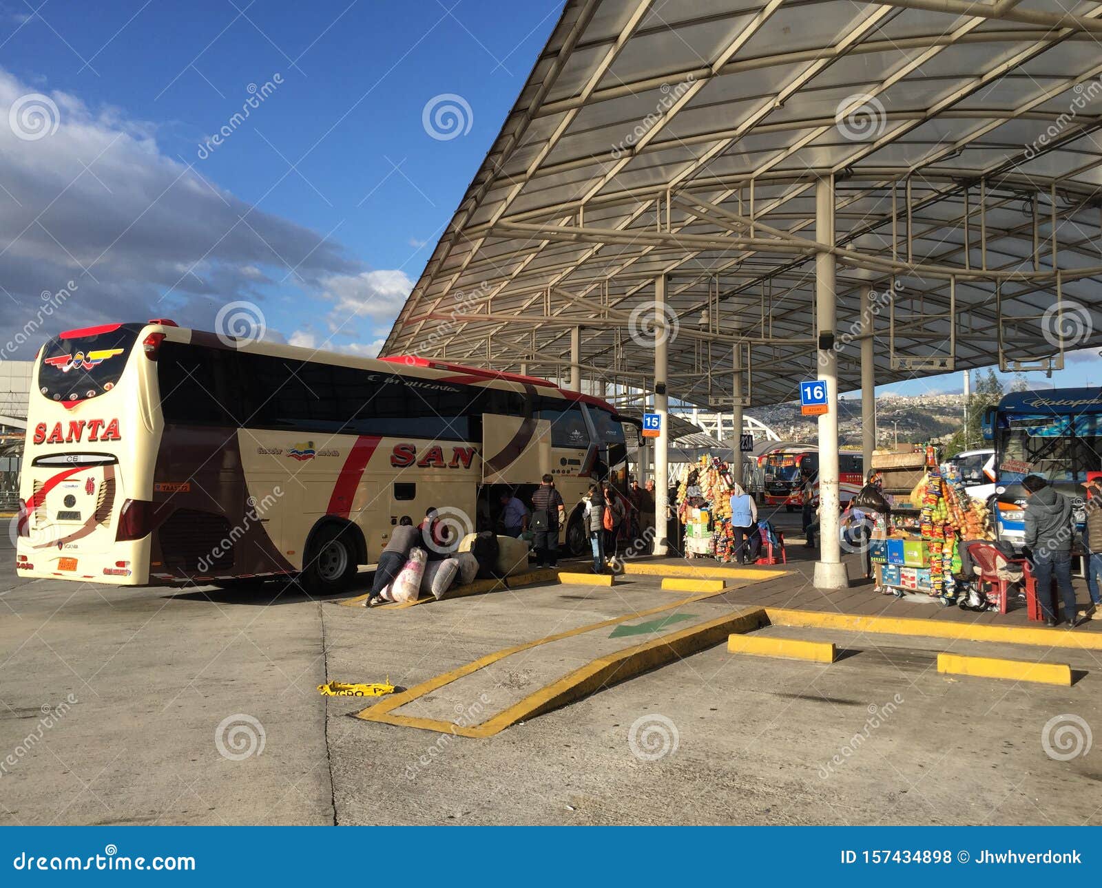 Quito - Ecuador, 22-9-2019: Main Platform in Quitumbe from Where the ...