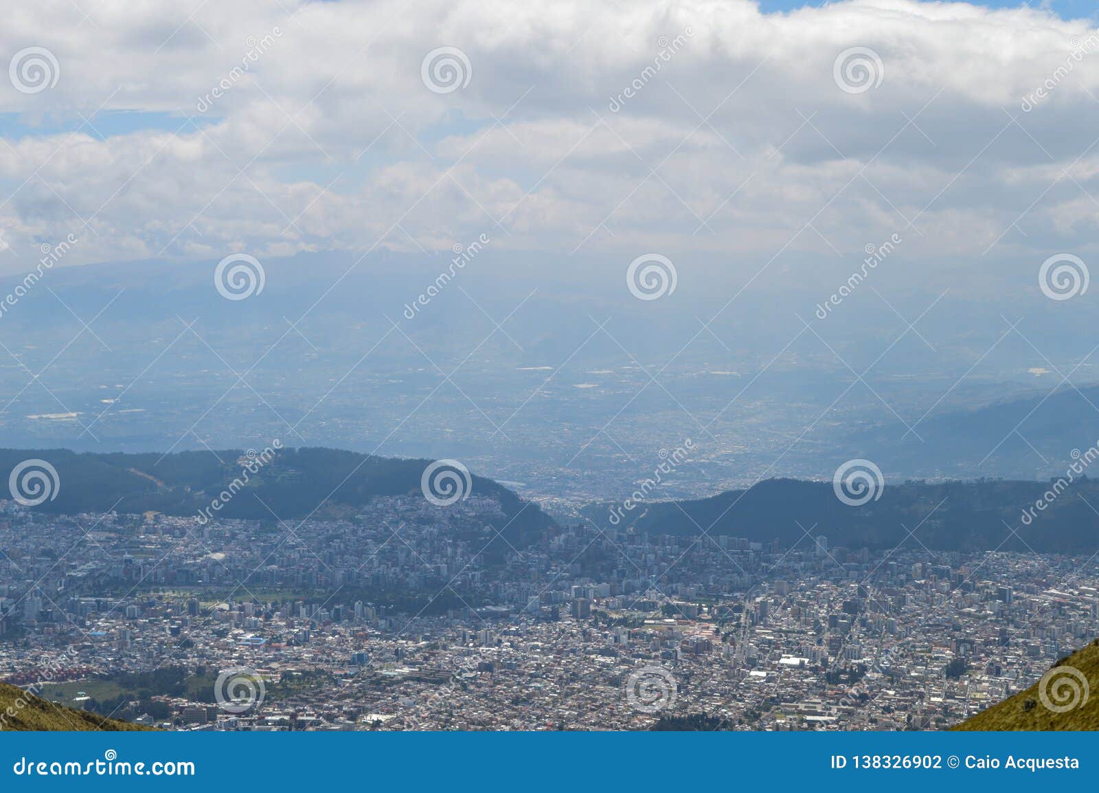 Quito, ecuador, panoramic stock photo. Image of mountain - 138326902