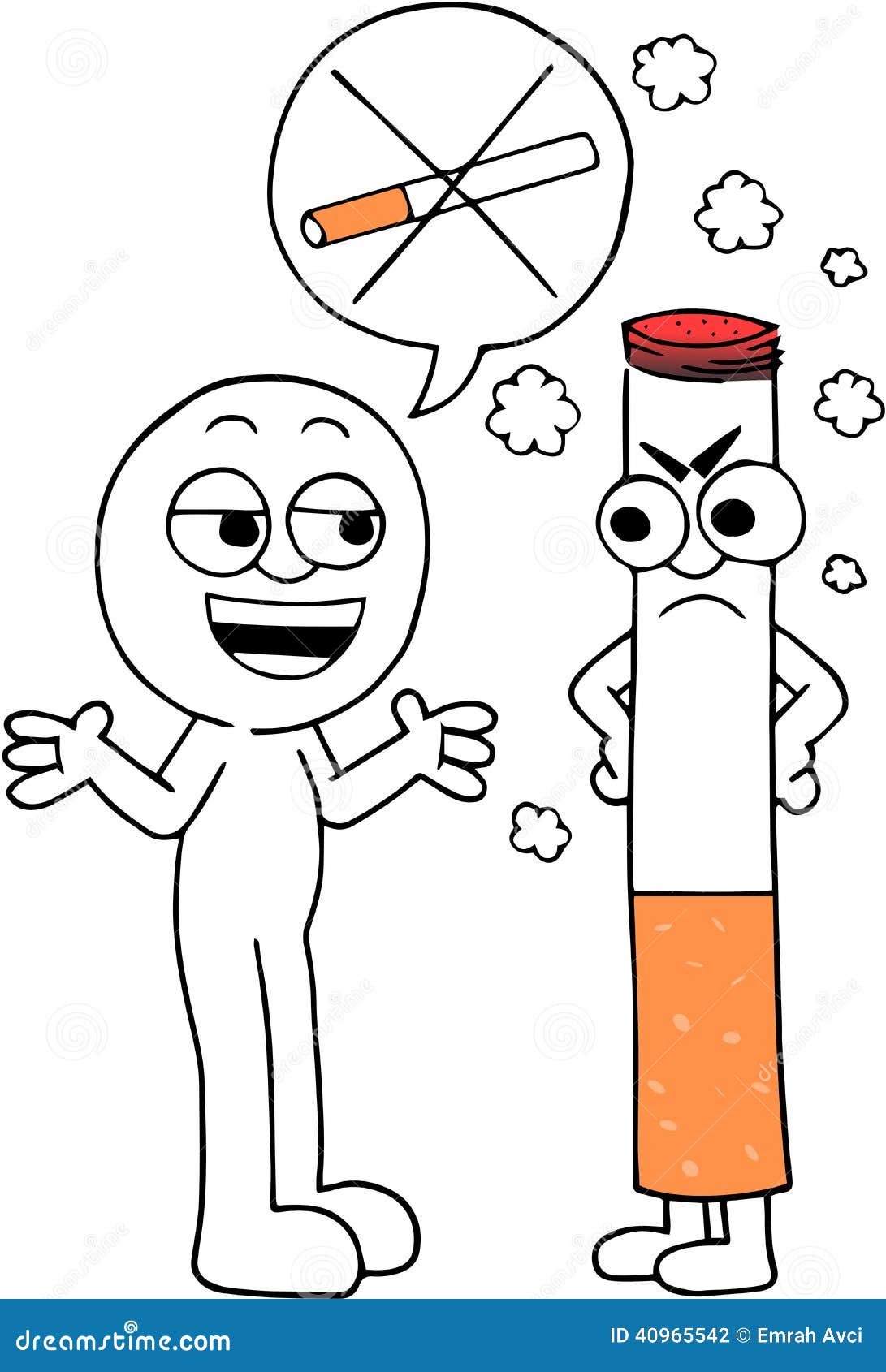 Caricature cigarette par photos stock - Inscription Gratuite