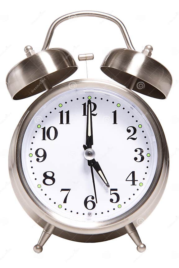 Quitting Time stock photo. Image of chrome, bells, minute - 4696060